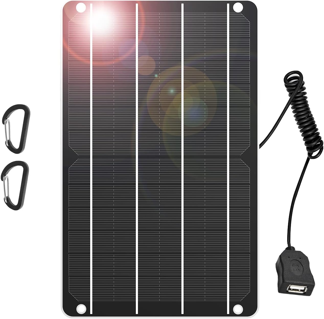 Amazon.com : 40W Folding Solar Panel, USB Interface 40W Portabel Solar ...