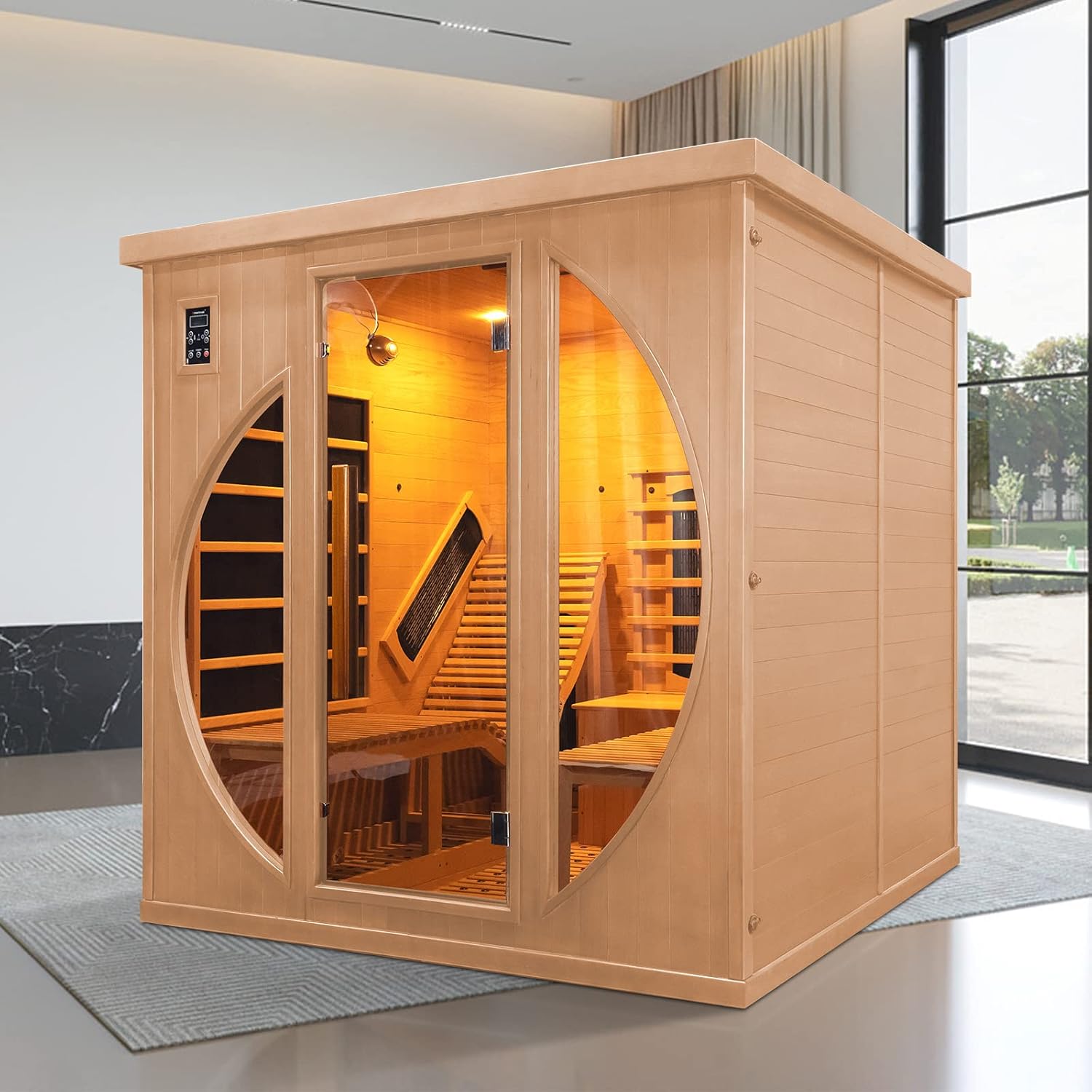 Amazon.com : Far Infrared Sauna Room with Recliner, 2-Person Size ...