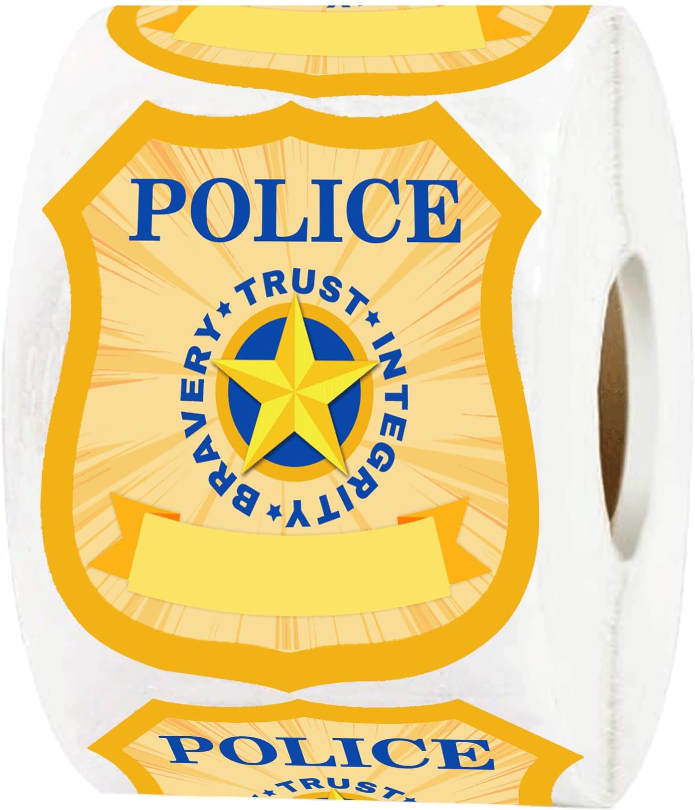 Amazon.com : 500 Pieces Police Badge Name Tag Stickers Police Label ...