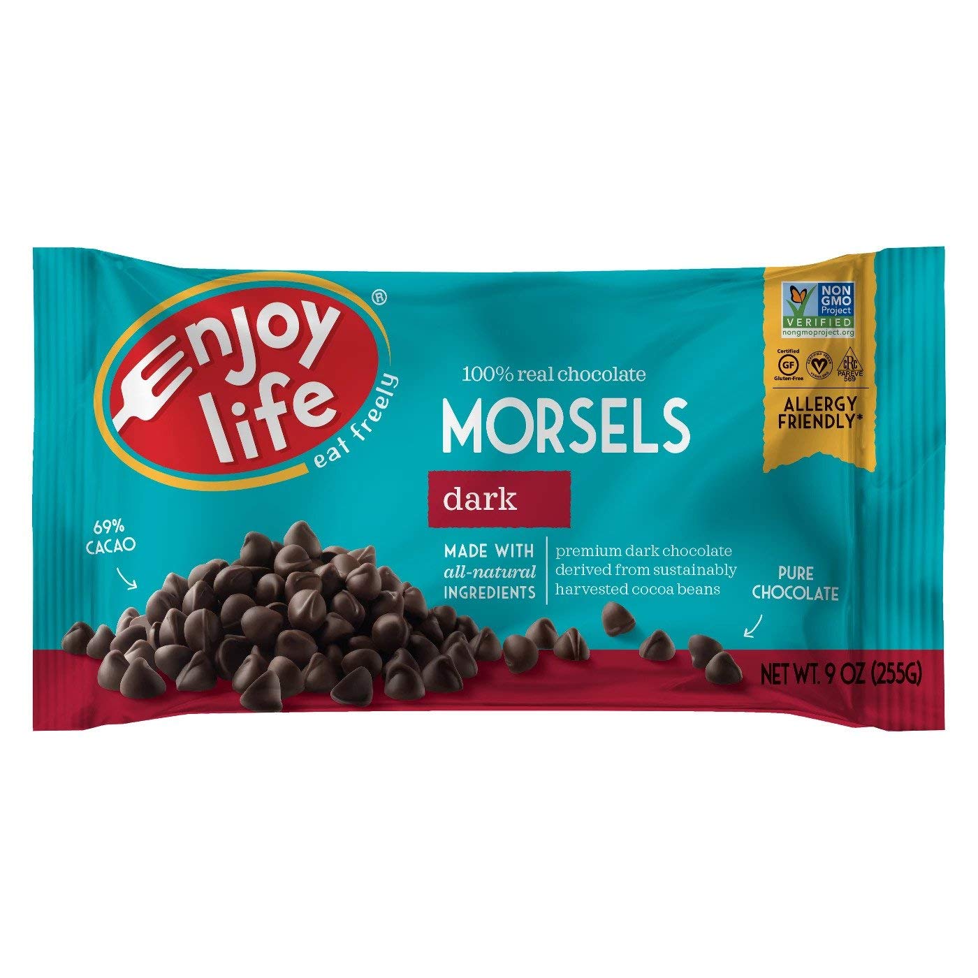 Amazon.com: Enjoy Life Dark Chocolate Morsels, 9 Ounce (Pack of 12 ...