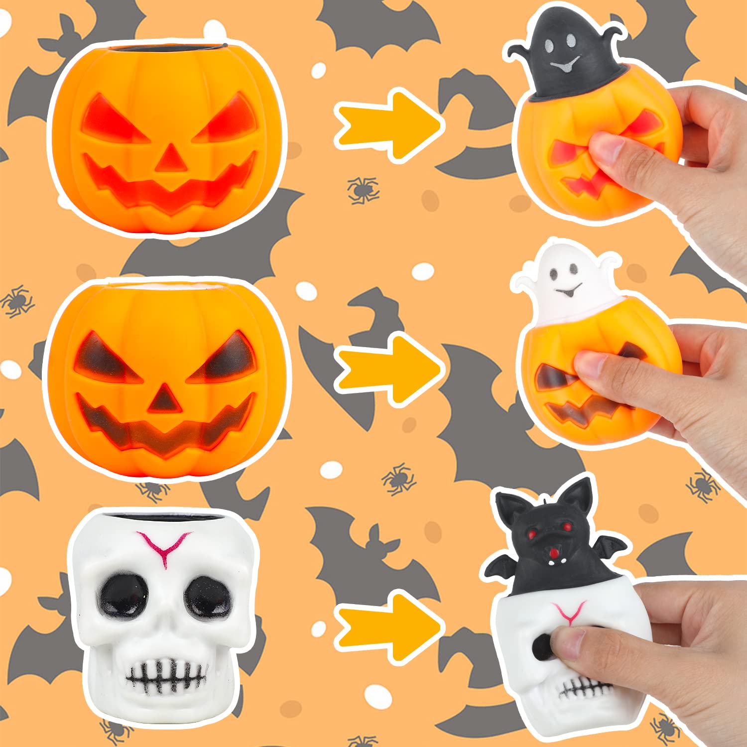 Foam Pumpkins The Dreidel Company Halloween Bubbles, Halloween ...