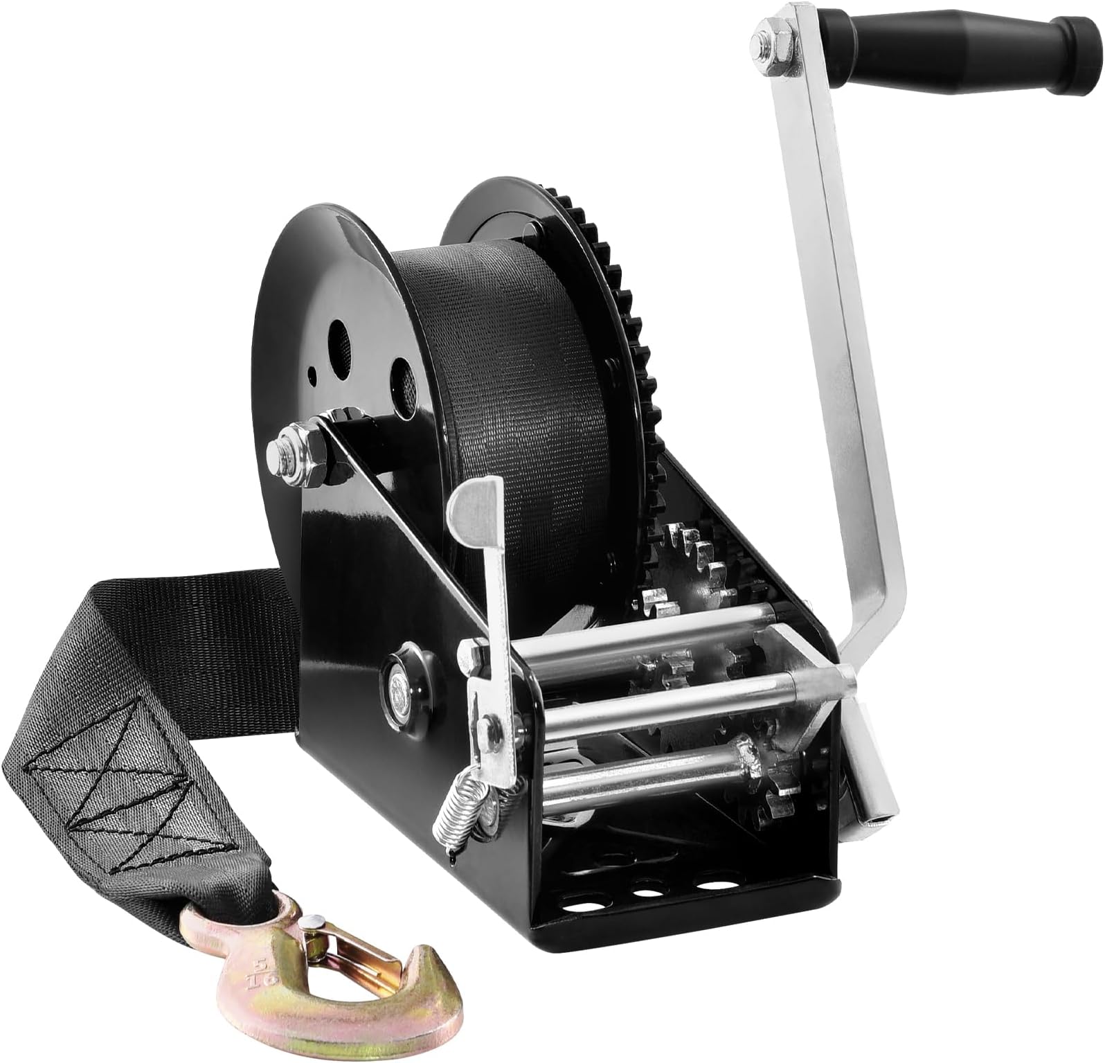 Amazon.com: VEVOR Hand Winch, 3500 lbs Pulling Capacity, Boat Trailer ...