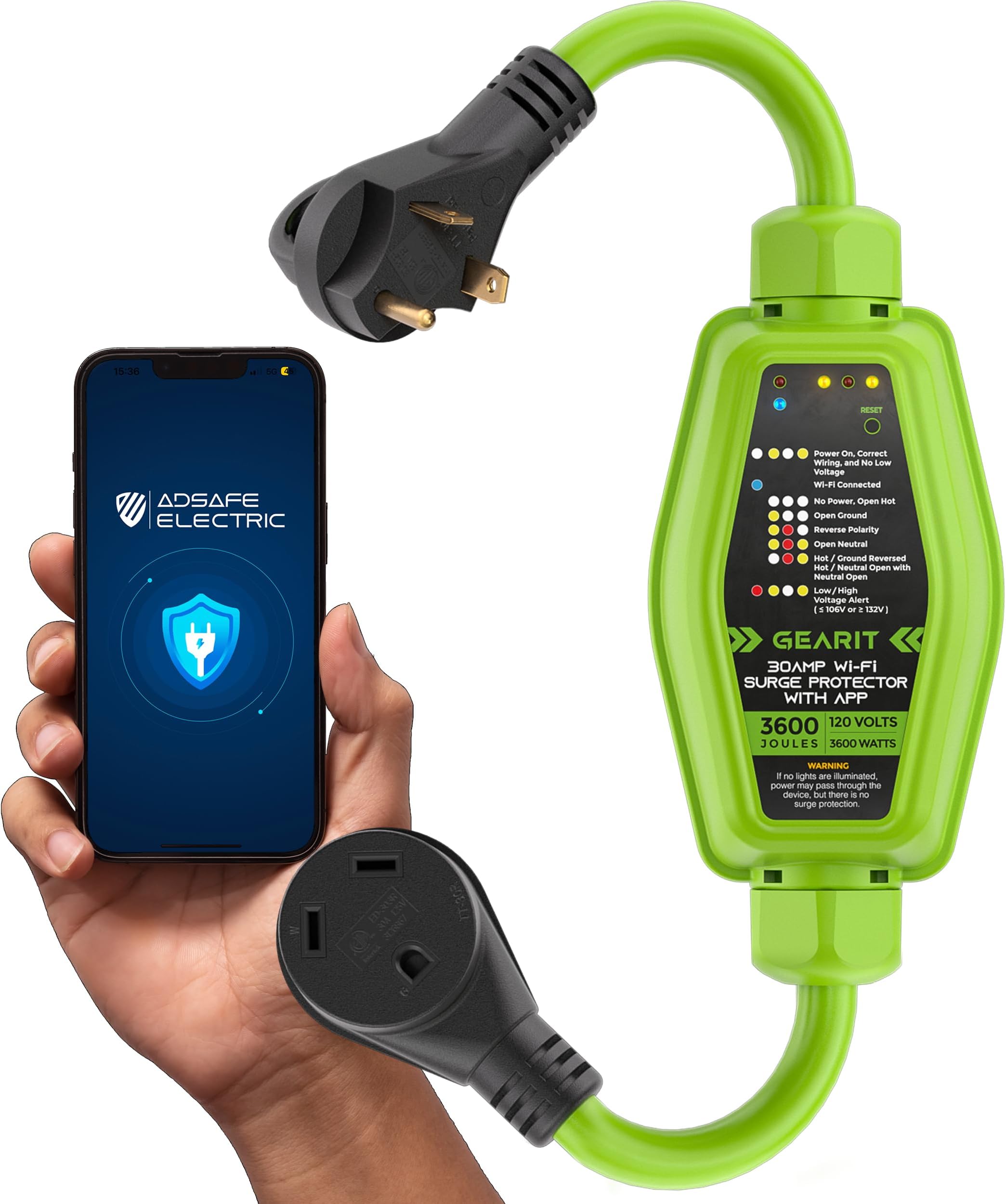 Amazon.com: GEARit RV Surge Protector 30 Amp (Wi-Fi with in-APP) Real ...