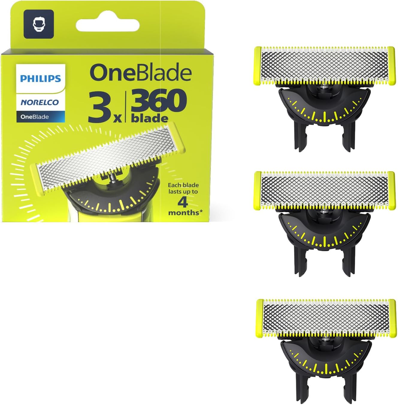 Amazon.com: Philips OneBlade Replacement Blades for Face/Body Kit ...