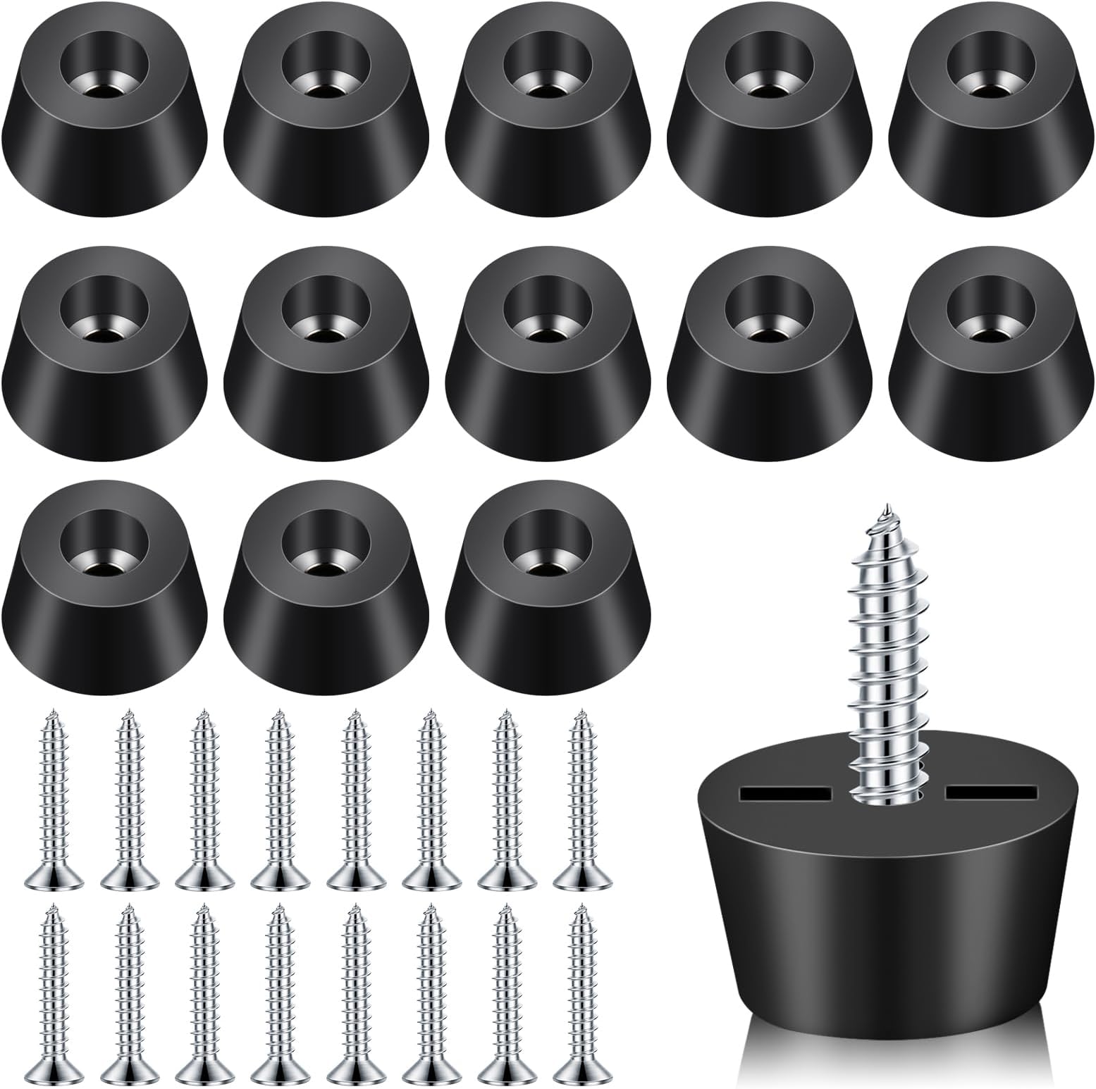 120 Pieces Rubber Feet for Cutting Board - Soft Cutting Board Feet Non ...