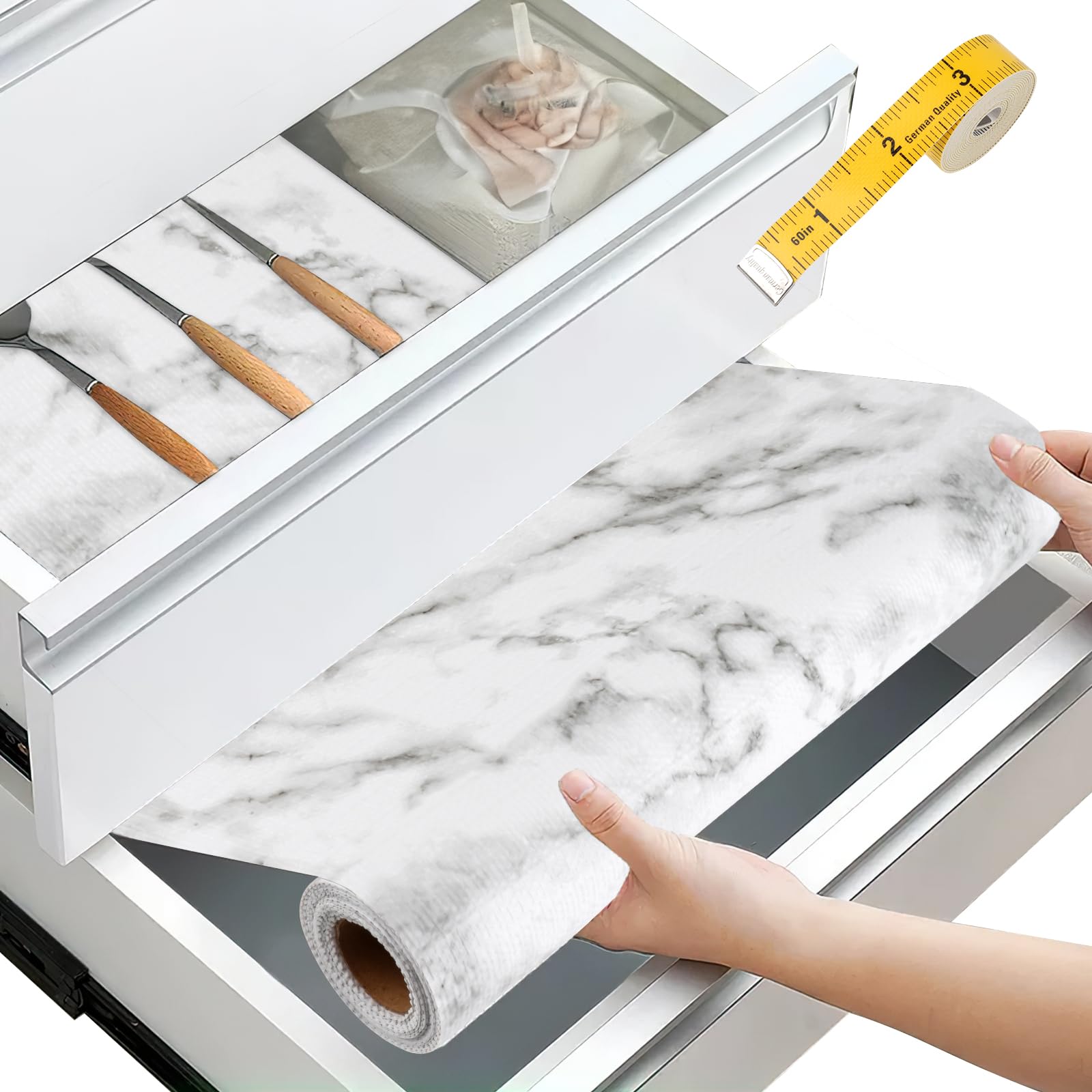 Rawer Liners, 30x300cm Kitchen Shelf Liner, Waterproof, Kitchen ...