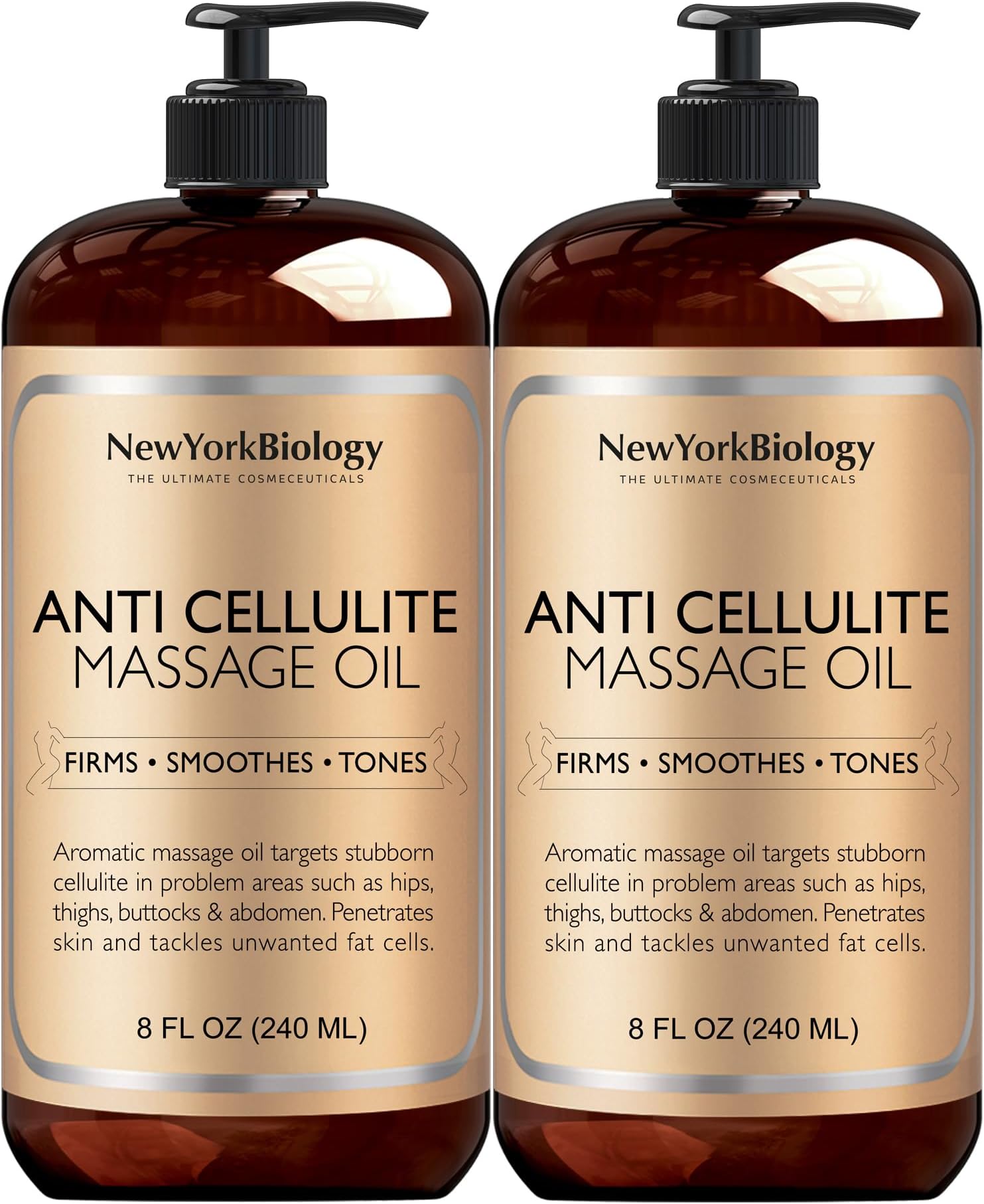 Amazon.com : Pure Body Naturals Anti Cellulite Massage Oil, 8 fl oz ...