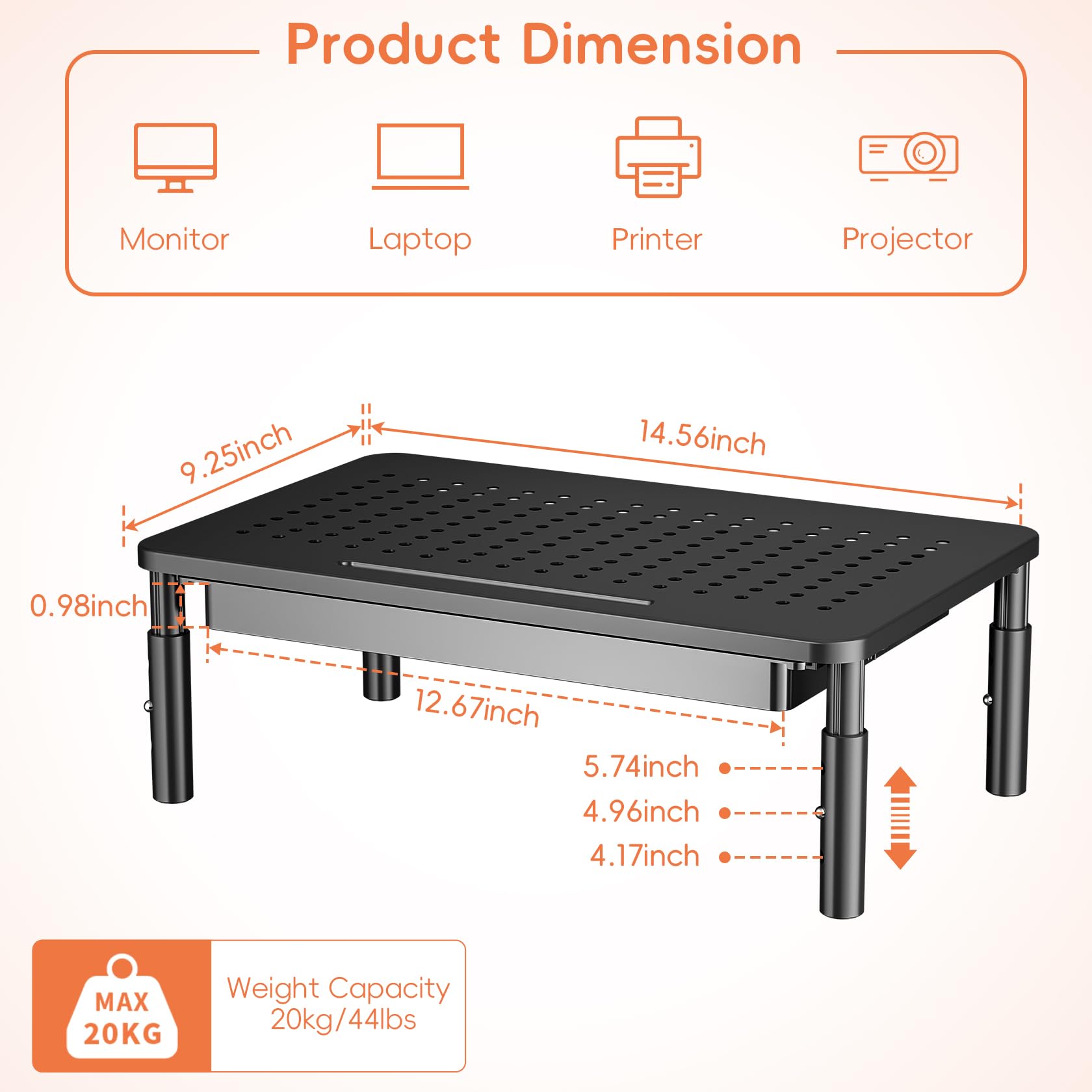 Snapklik.com : UPGRAVITY Monitor Stand Riser