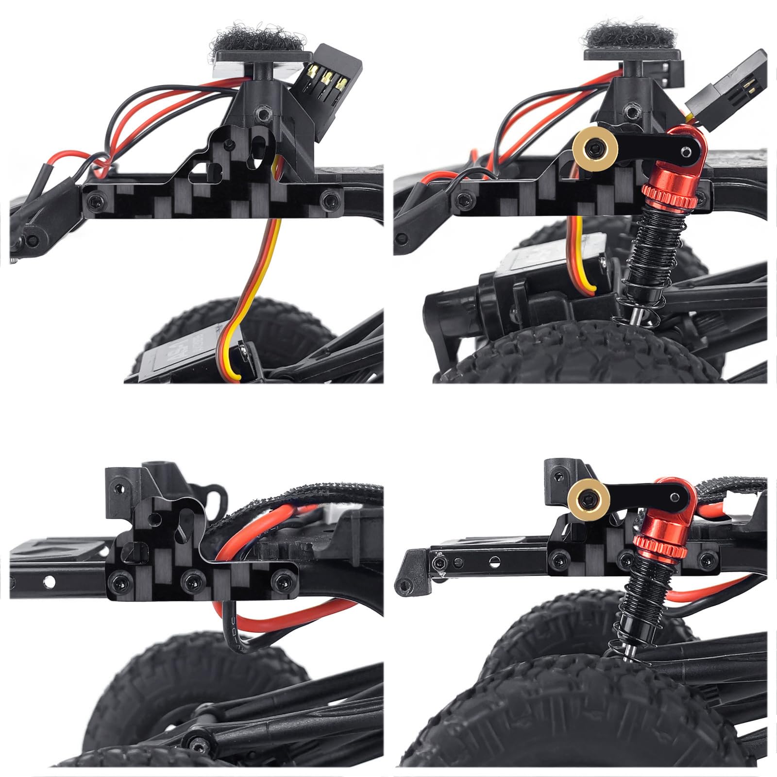 Snapklik.com : Aluminum RC Car Shock Tower Carbon Fiber Shock Flex ...