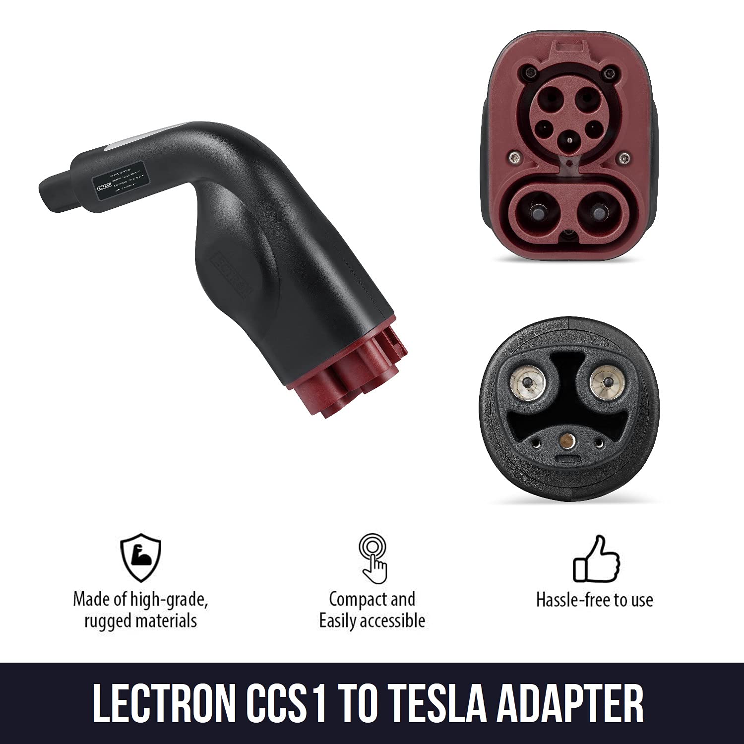 Buy Lectron CCS Charger Adapter for Tesla - 200A and 100-800V DC - for ...