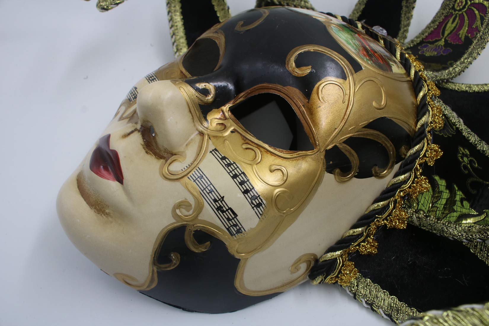 Venetian Mask Music Volto Resin Music Venetian Jester Mask Full Face ...
