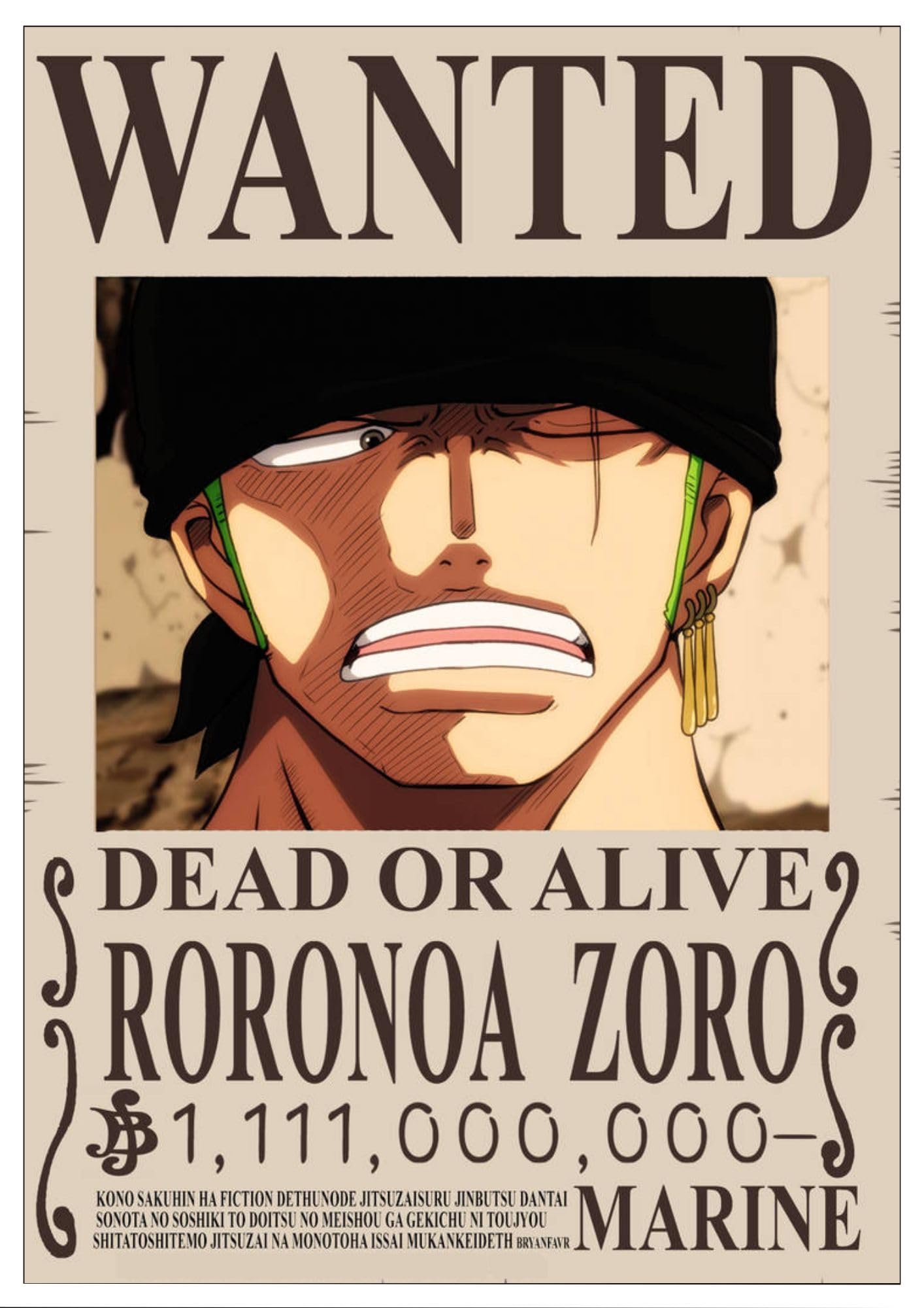 POSTER CRAFT STUDIO | One Piece Wanted Posters | One Piece Bounty ...
