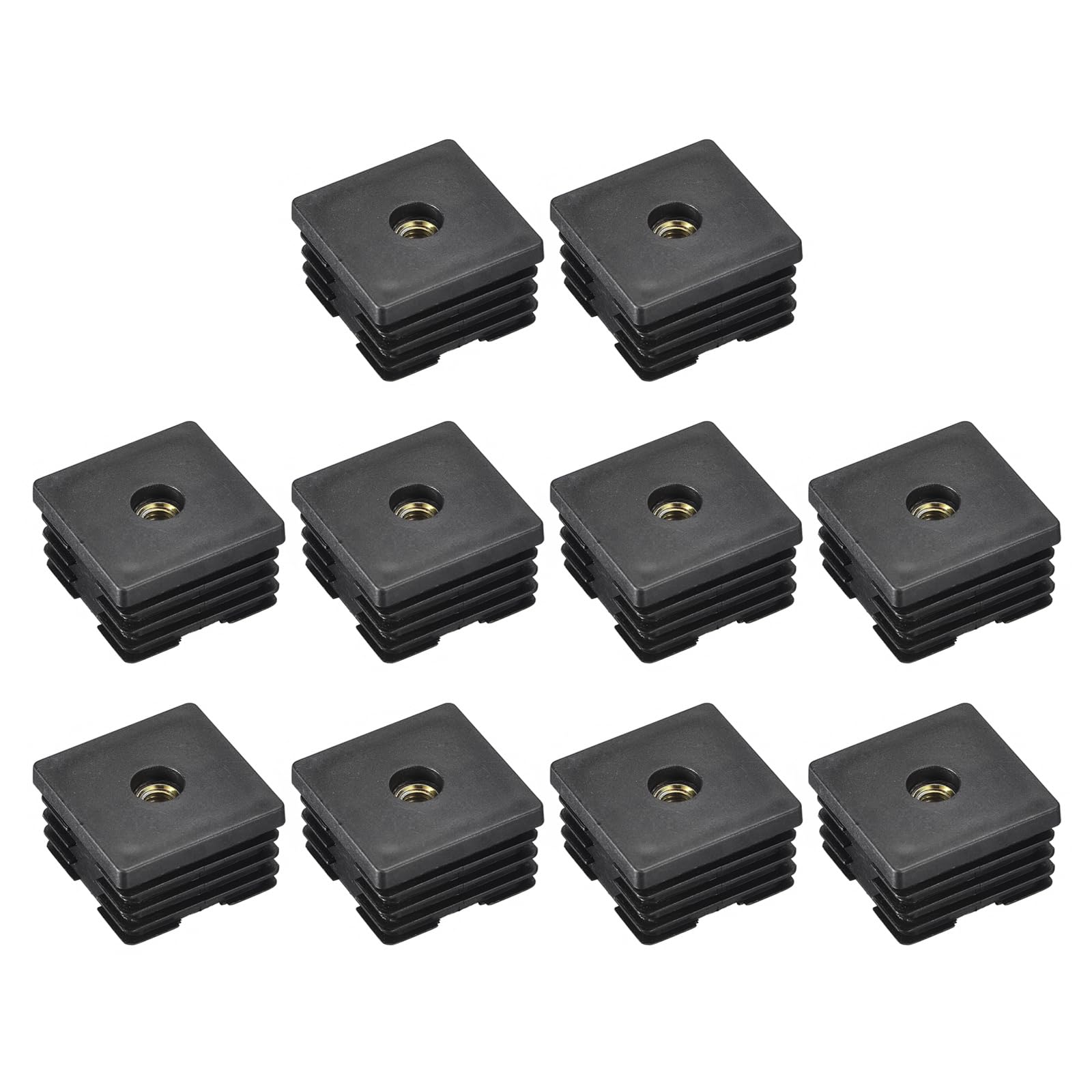 Amazon.com: uxcell 10Pcs Inserts for Square Tubes with M8 Thread, for 1 ...