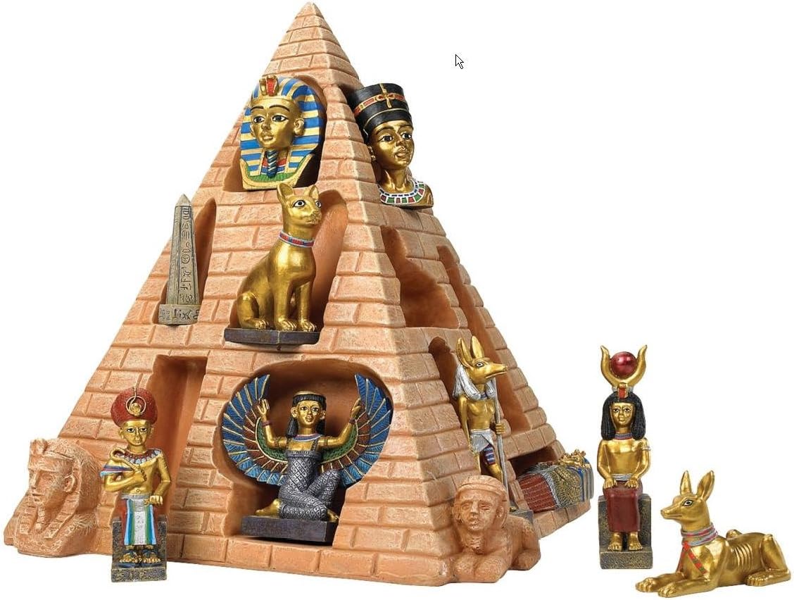 Amazon.com: 10" Egyptian Pyramid Collection Collectible Sculpture Isis ...