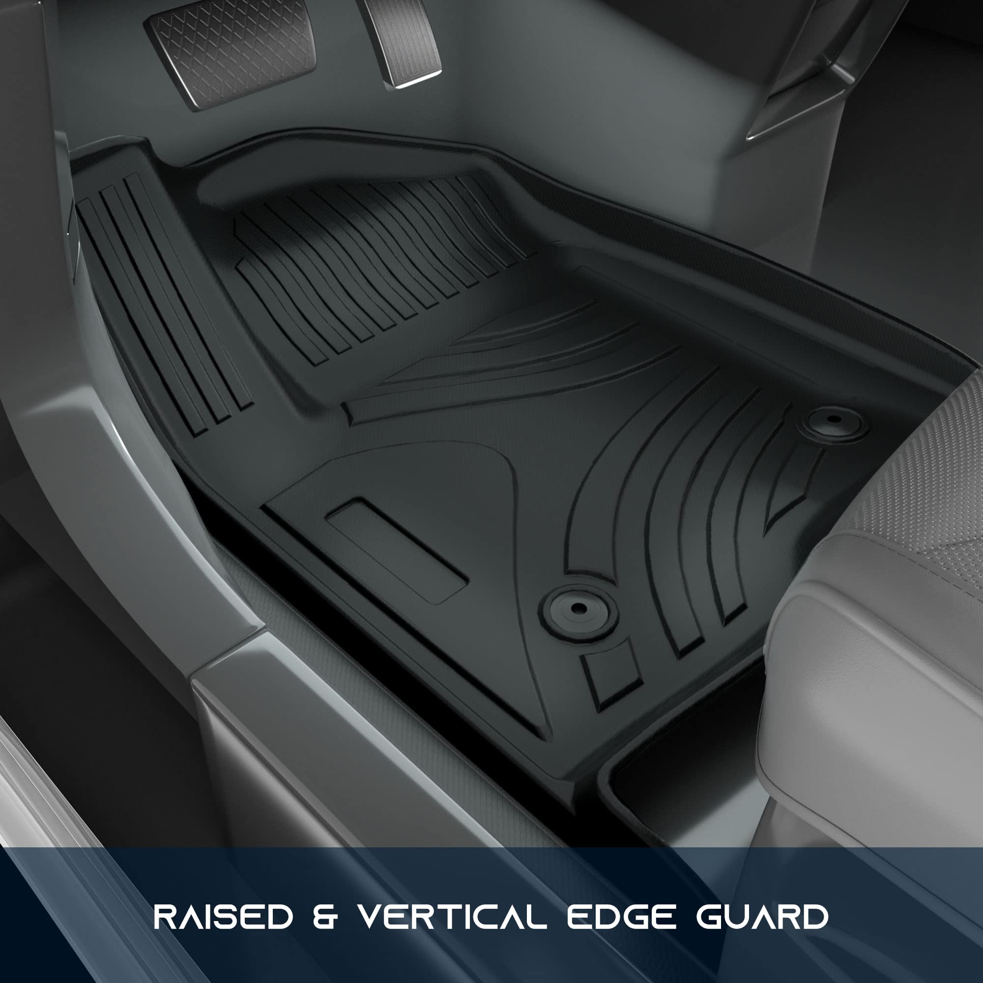 ASLONG Car Floor Mats Custom Fit for 2019-2023 Chevrolet Silverado 1500 ...