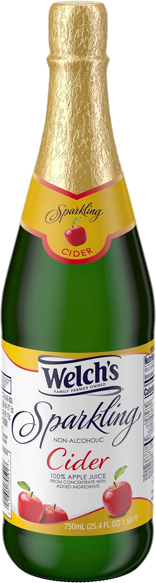 Amazon.com : Welch's Sparkling Cider, 25.4 Fl Oz : Grocery & Gourmet Food