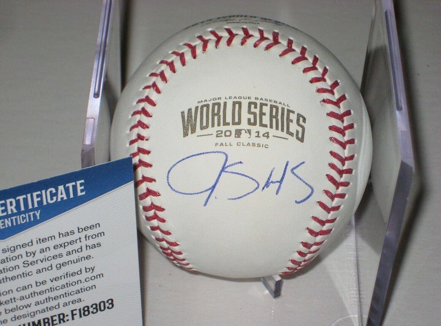 JAMES SHIELDS (Royals) Signed Official 2014 WORLD SERIES Baseball w ...