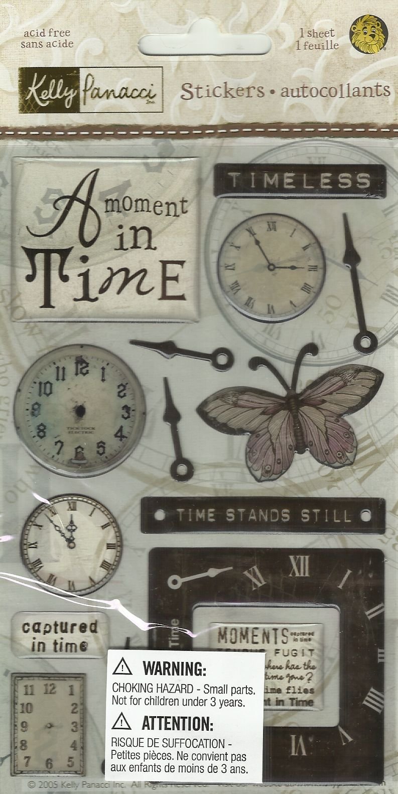Amazon.com: A MOMENT IN TIME (STEAMPUNK STYLE DEMENSIONAL STICKERS) BY ...