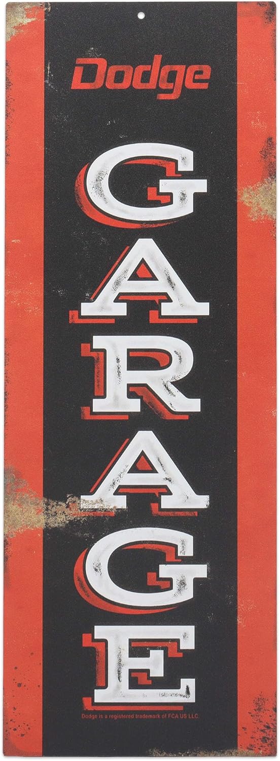 Amazon.com: Dodge Garage Vertical Metal Sign - Vintage Dodge Sign for ...