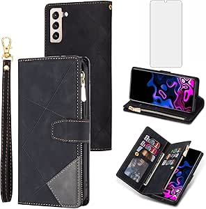 Amazon.com: Asuwish Phone Case for Samsung Galaxy S22 Plus 5G Wallet Cover with Tempered Glass ...