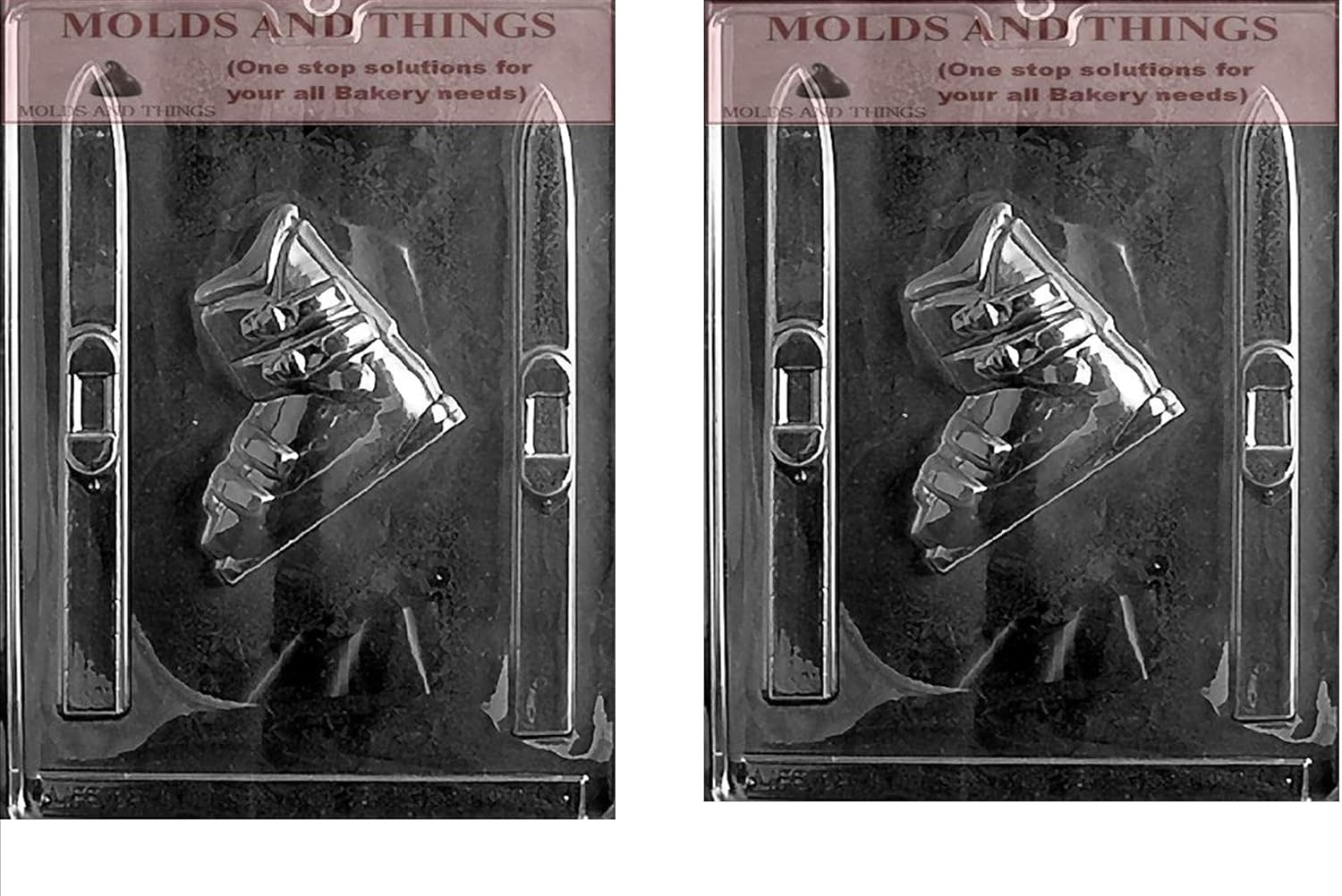 Amazon.com: Skis and Boots; Ski Boot Chocolate Candy Mold, Sking ...