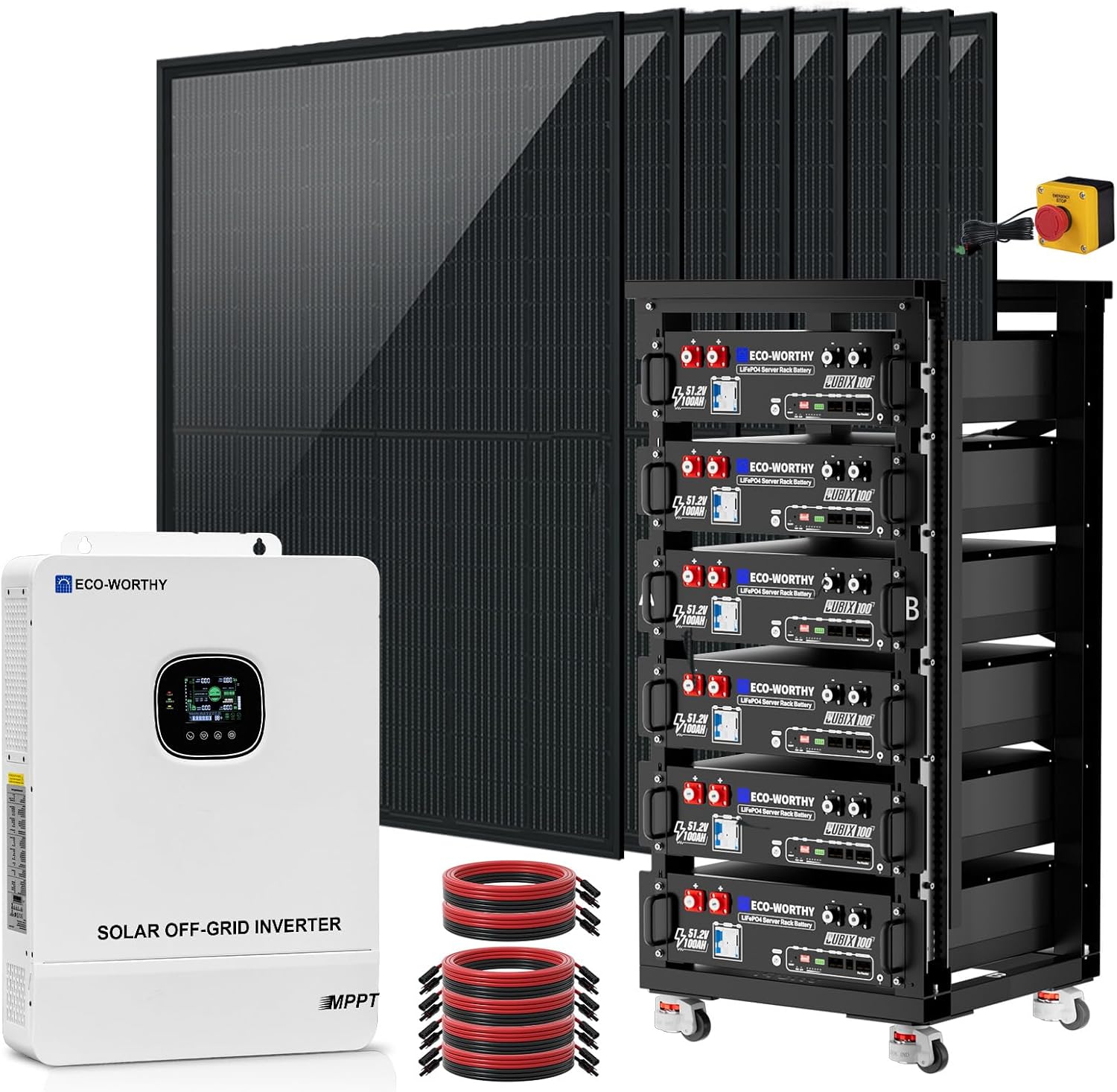 Amazon.com : ECO-WORTHY 10KW Output Home Off-Grid Solar Power System ...