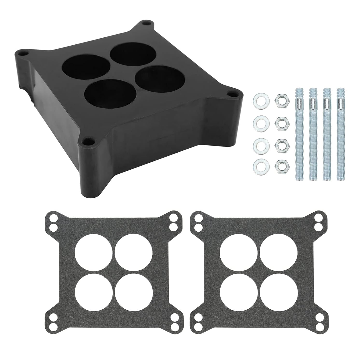 Phenolic Carburetor Spacer, 2in 4 Hole Carb Spacer Square Bore ...