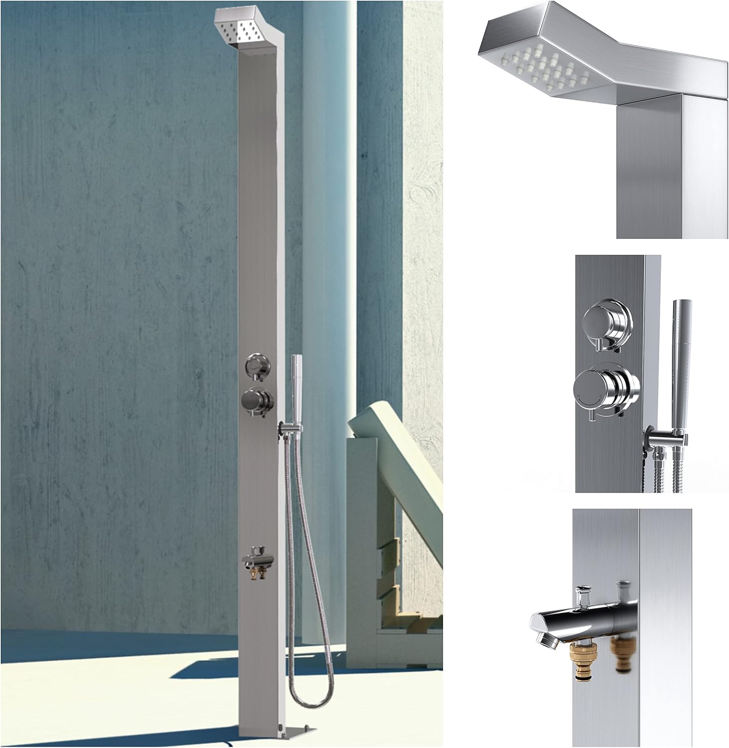 Amazon.com: Bondi Silver ADA 316 Marine Grade Stainless Steel Outdoor ...