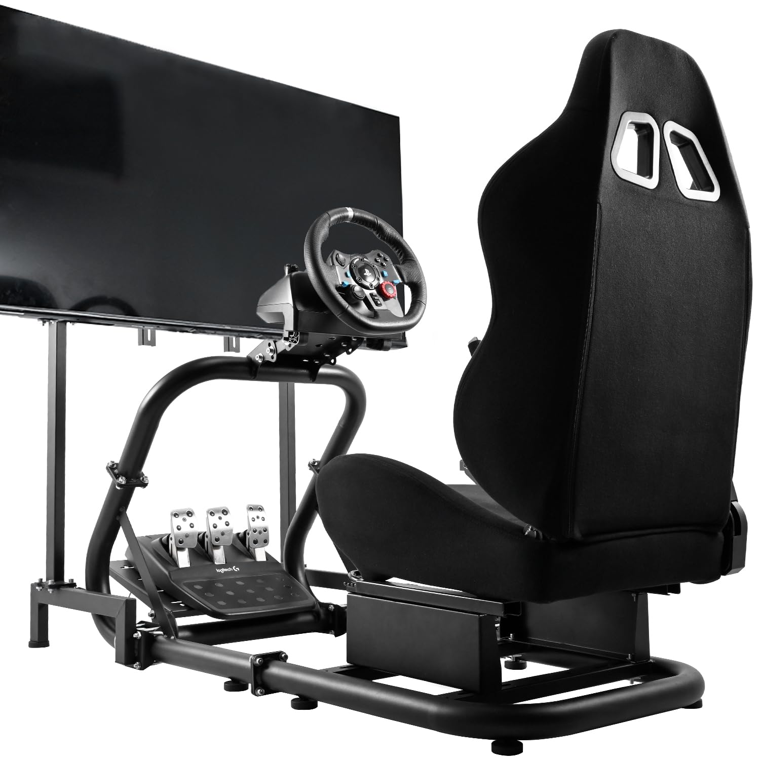 Amazon.com: Dardoo G920 Racing Sim Cockpit with Monitor Stand ...