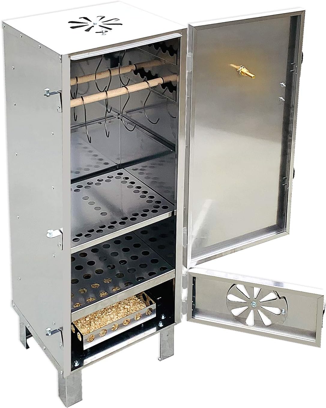 ITA Räucherofen 7002 - Premium Räucherschrank aus Edelstahl - 3 Etagen ...