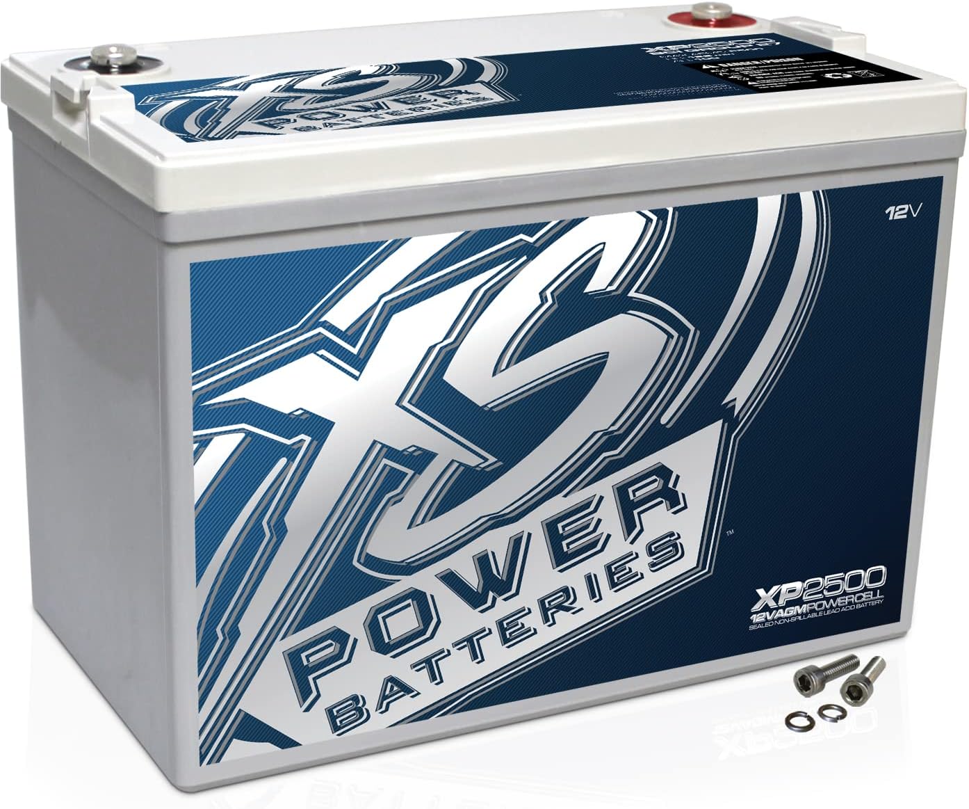 Amazon.com: XS Power XP2500 2500 Amp AGM Secondary Battery with M6 ...