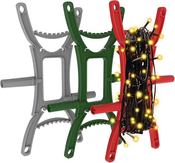 Amazon.com: EDSRDUS 3PCS Rotating Handle Christmas Lights Storage ...