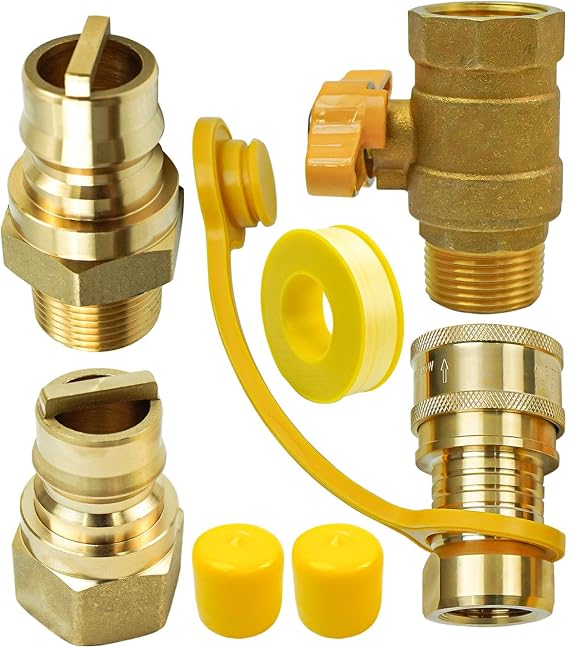 Amazon.com : 3/4 Inch Natural Gas Quick Connect Fittings Fit for ...