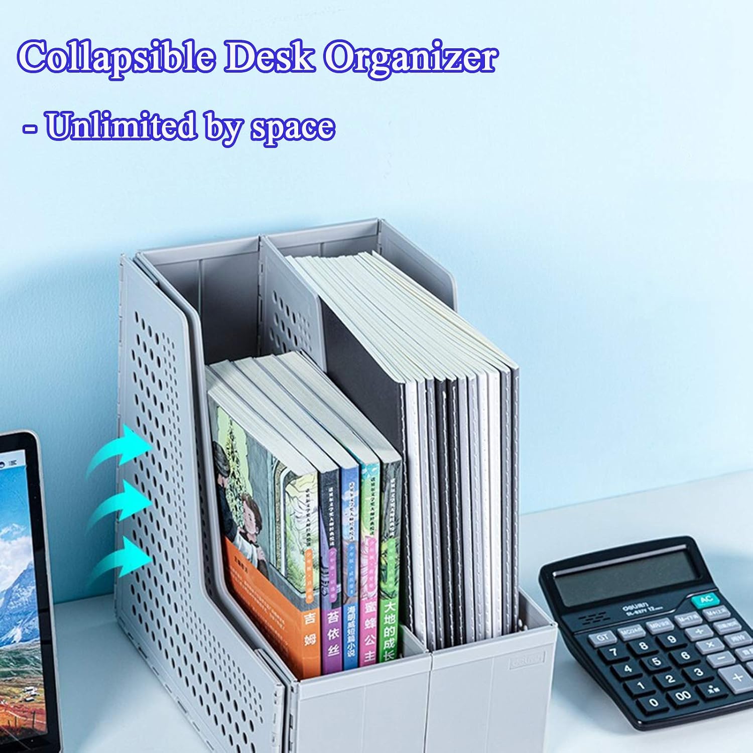 Lemical Collapsible File Organizer No Assembly Office A4 Organizer ...