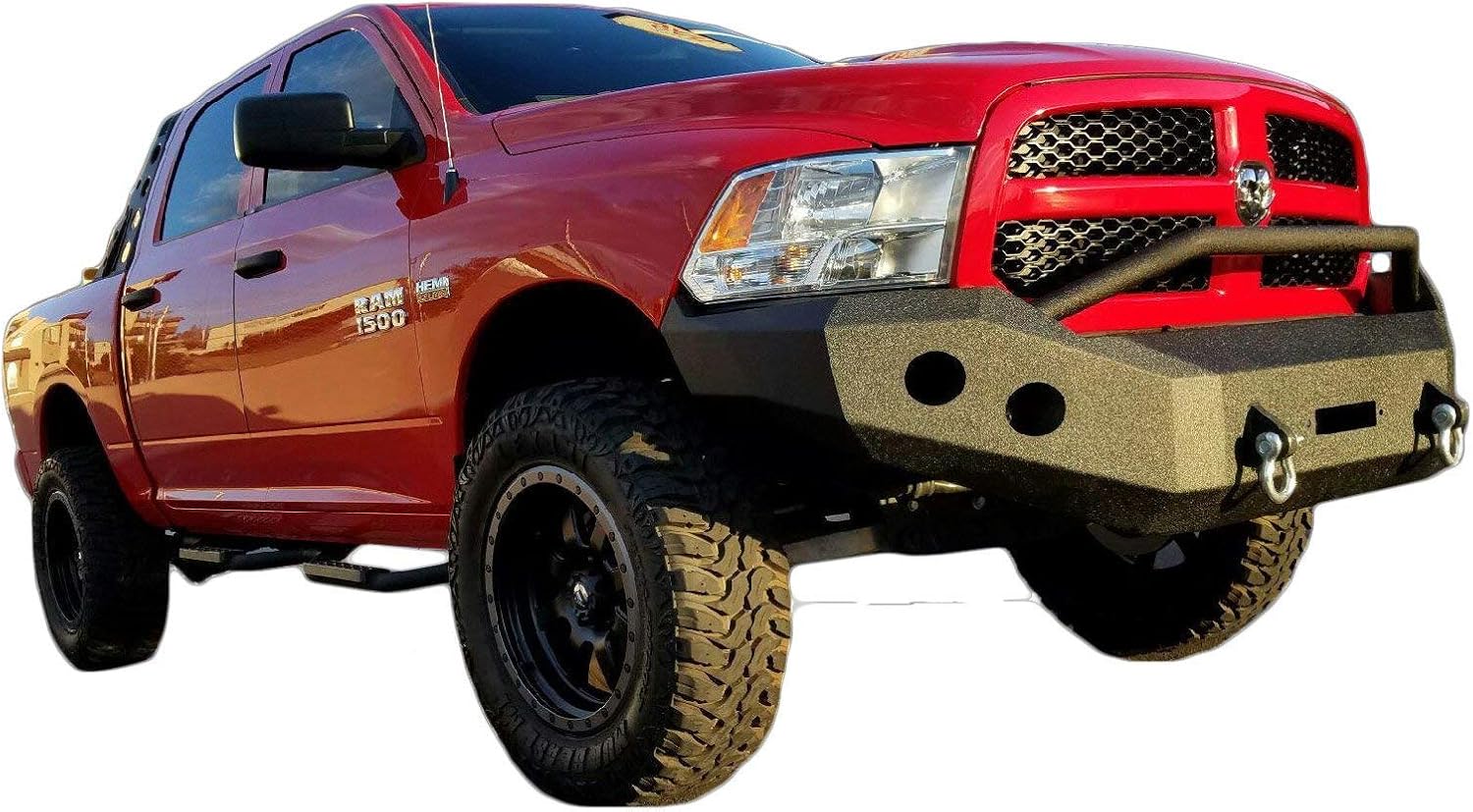 Amazon.com: DV8 Offroad FBDR1-01 Front Bumper fits 2013-2018 Ram 1500 ...