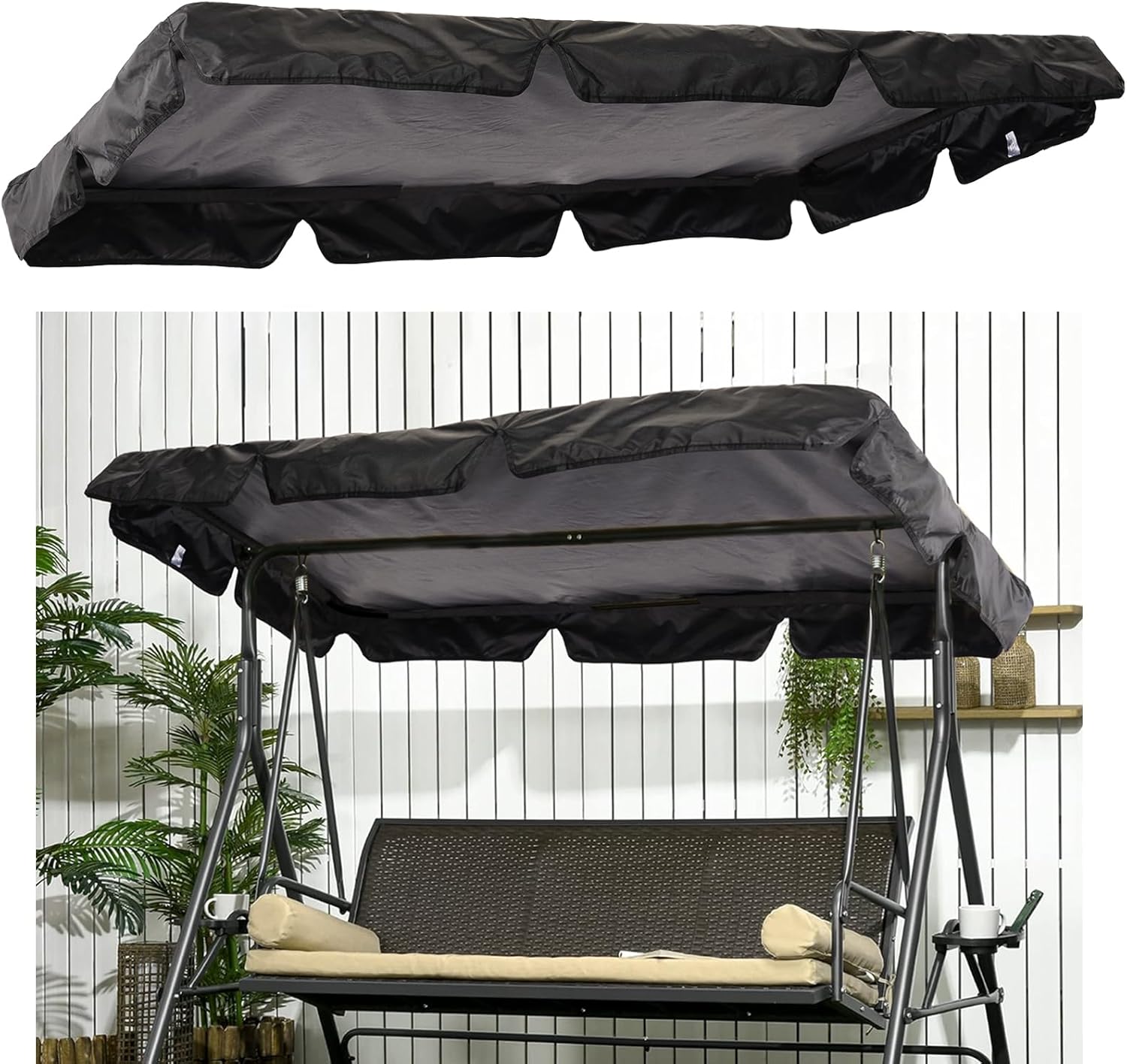 Patio Swing Canopy Replacement, Outdoor Swing Canopy Replacement, 420D ...