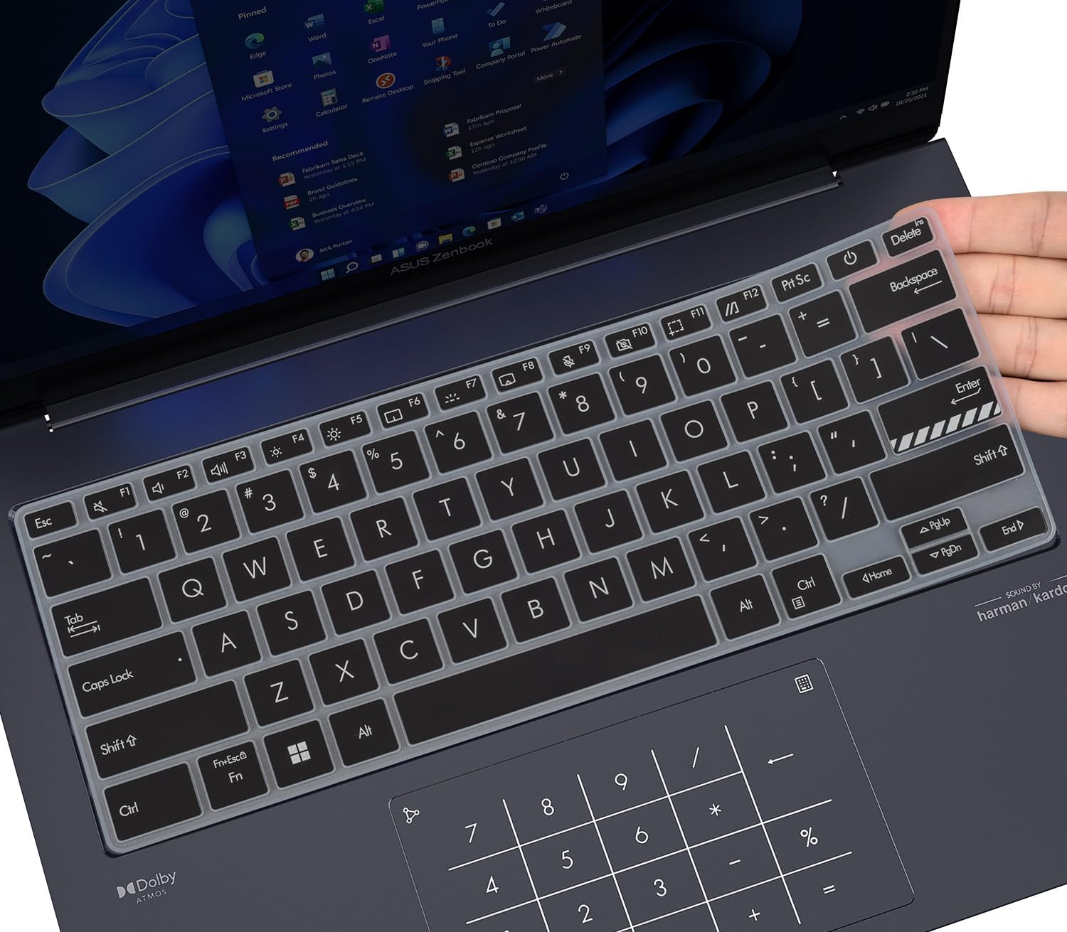 Amazon.com: Ultra Thin Keyboard Cover for 2025 2024 ASUS ZenBook 14X ...