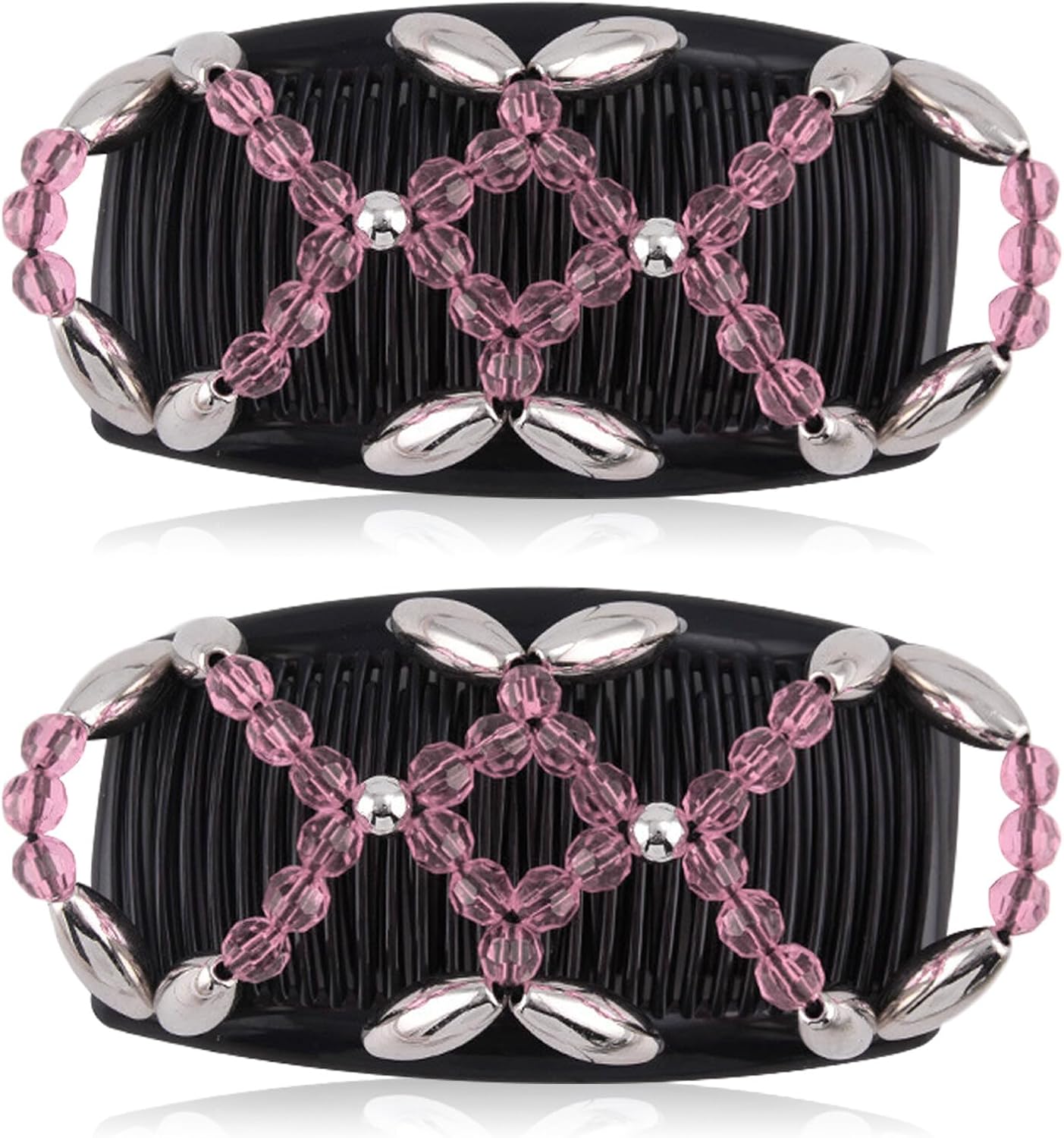 Kytpyi Magic Beads Hair Comb, Hair Combs Slides for Women, 2 PCS ...