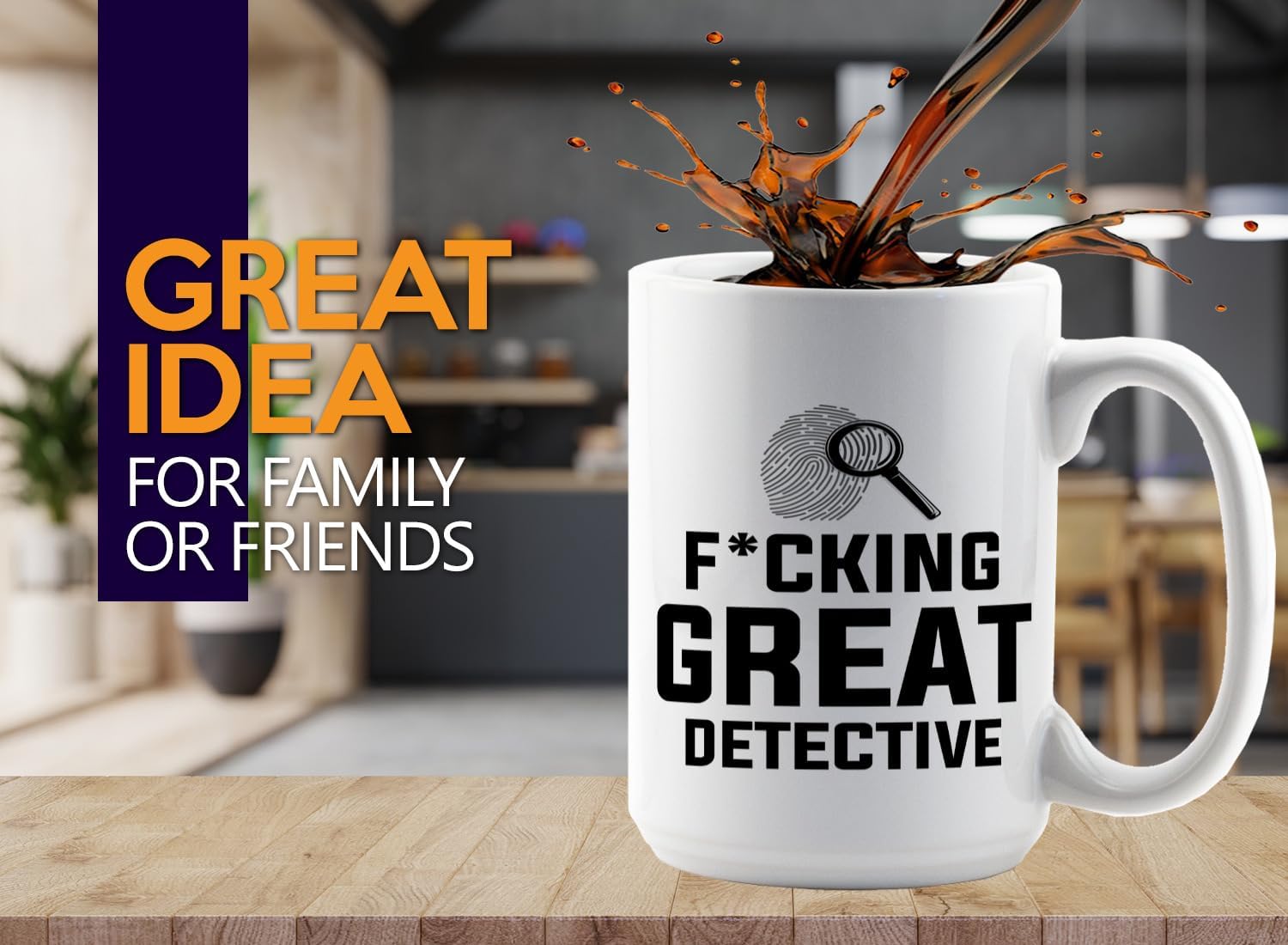 Luxe Gifting Detective Coffee Mug 15oz White -Fcking Great Detective ...