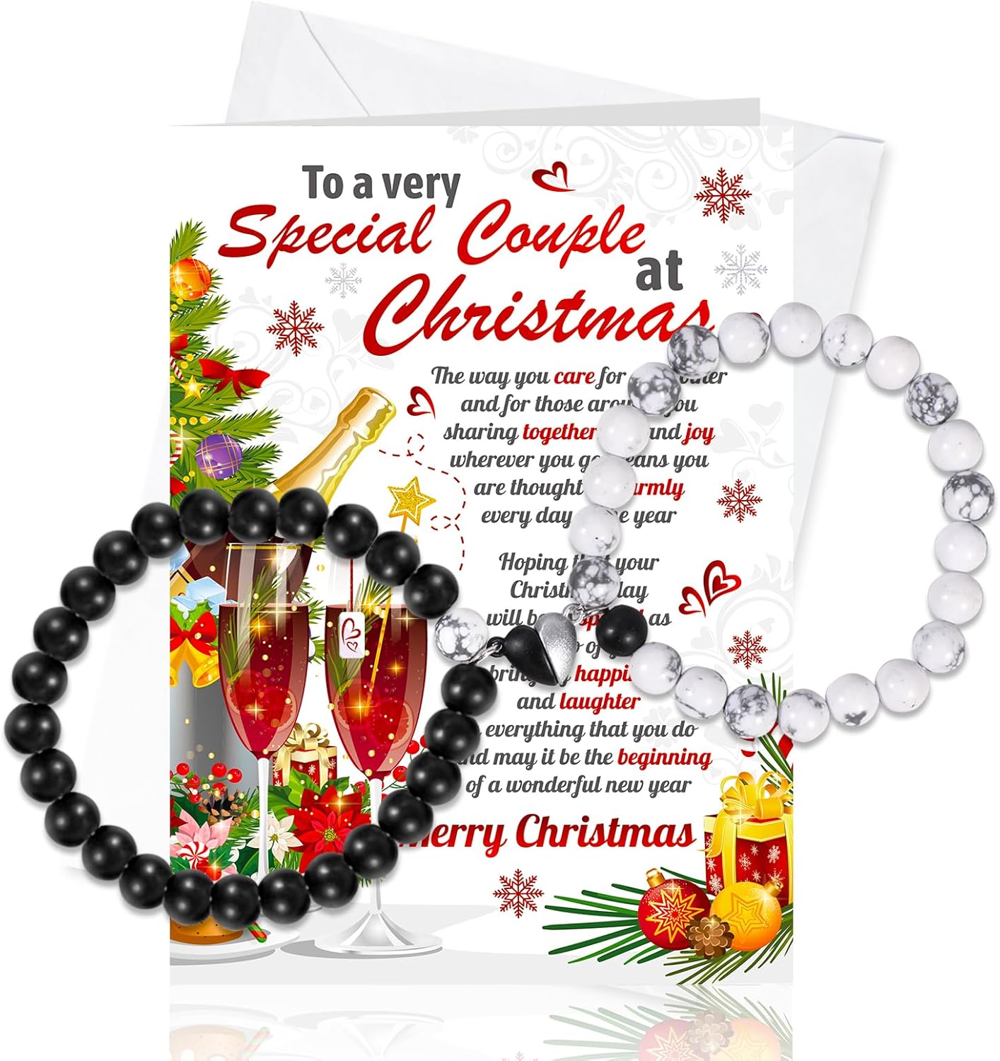 HOWAF Special Couple Christmas Card, Christmas Xmas Card Greeting Card ...