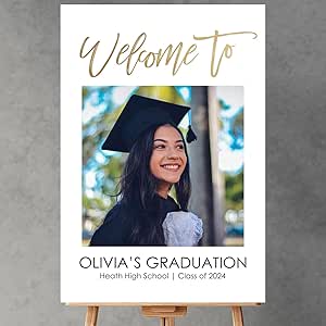 Amazon.com: Photo Custom Graduation Yard Signs, Personalized Yard Sign ...