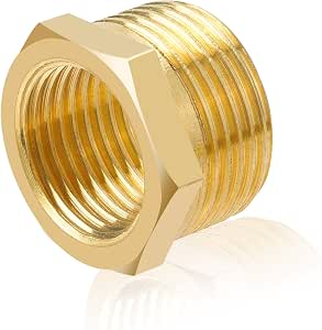 profiwoab Reducer 3/4 to 1/2 Inch Brass Male Thread X Female Thread ...