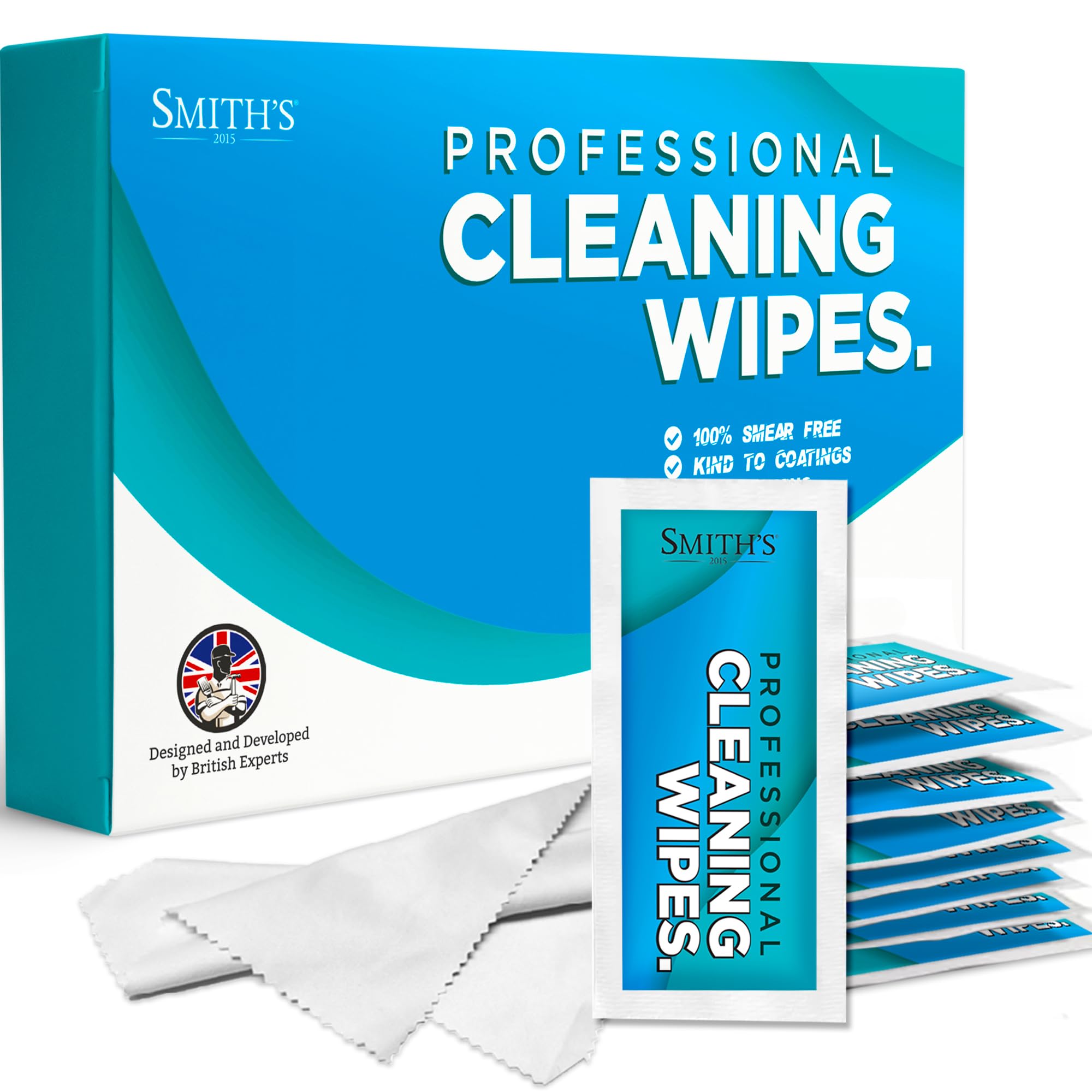 Professional Screen Wipes by Smith’s® | 60 Pack | Size: 14 x 14cm ...