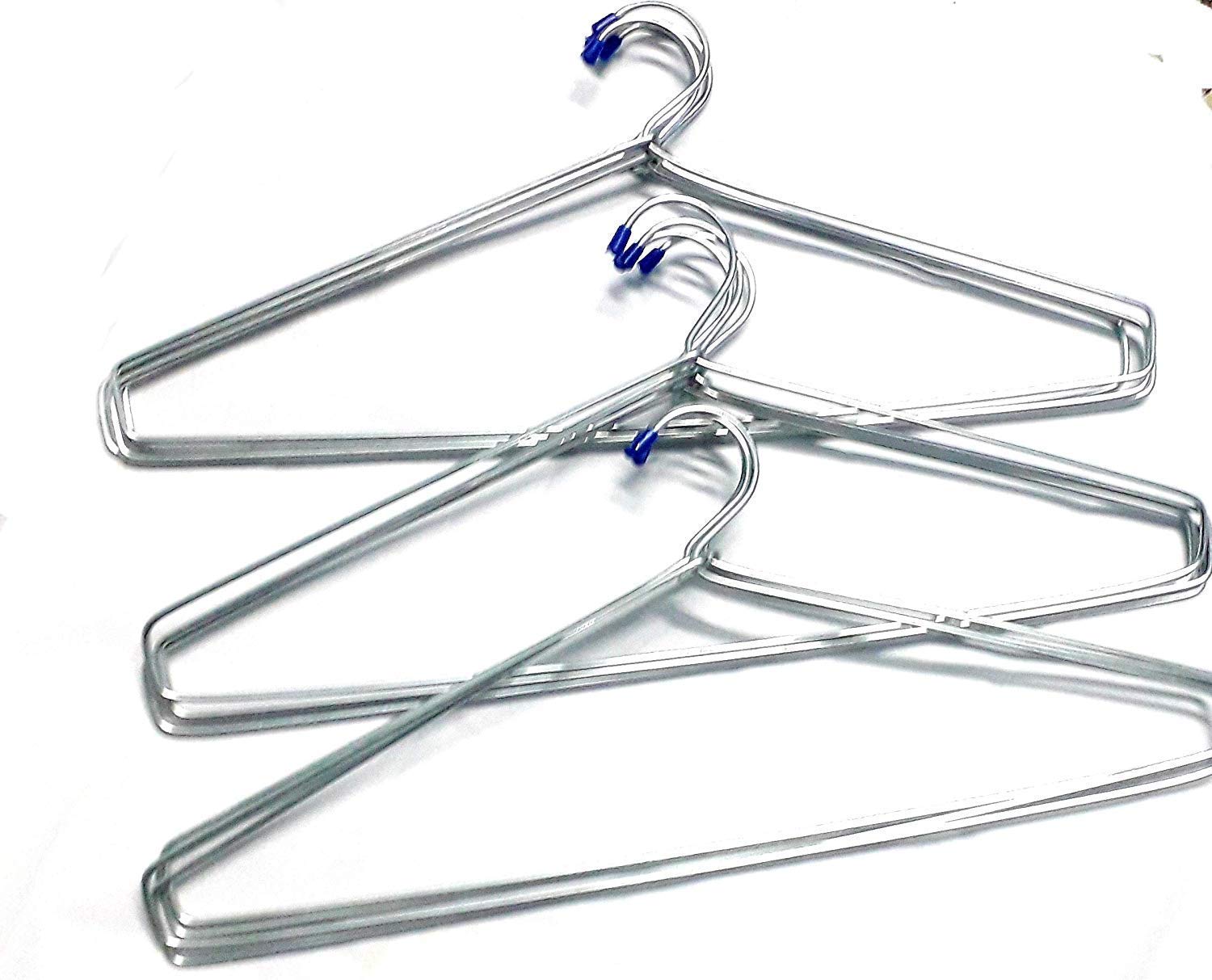 Buy Ivaan Tip Steel Cloth Hanger (Heavy), Pack of 12 Online at Low ...