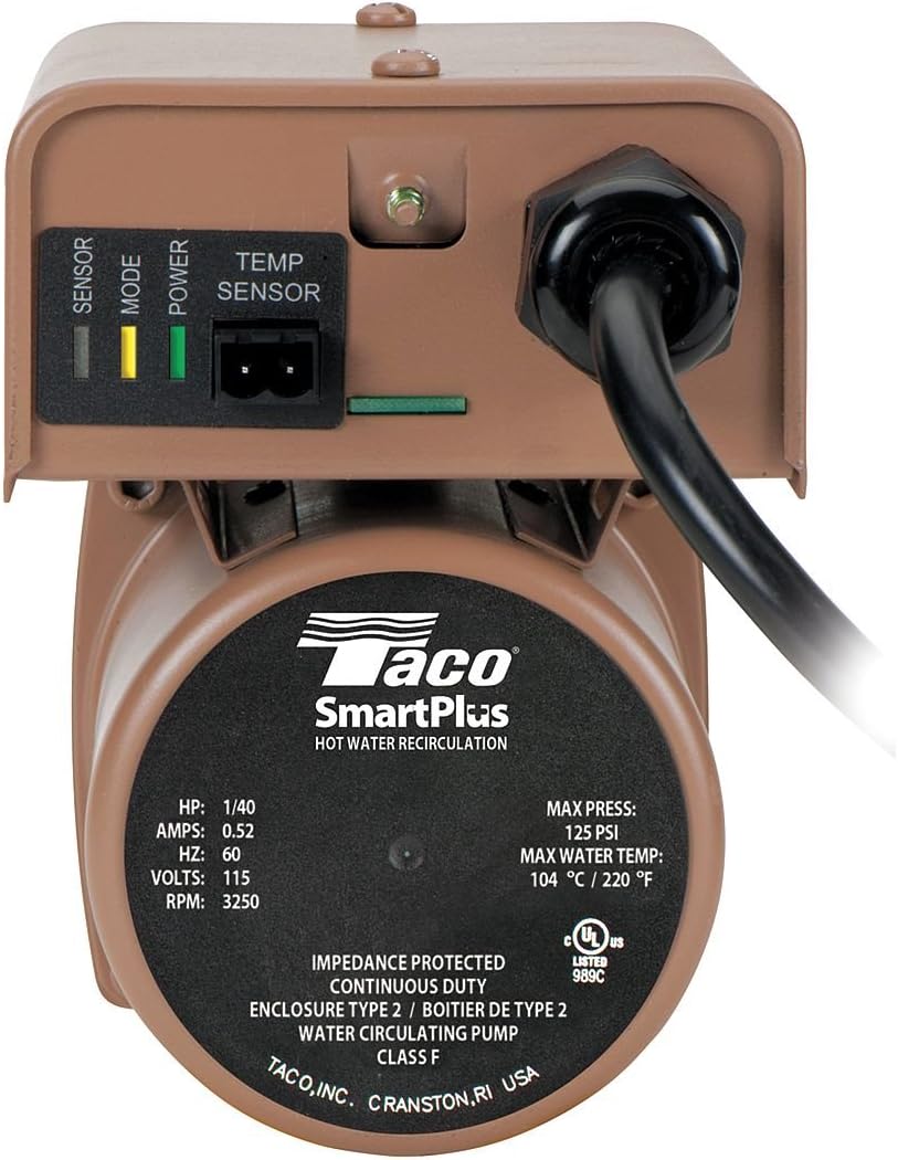 Amazon.co.jp: Taco 003-IQBC4 Smartplus Circulator, Includes Sensor and ...