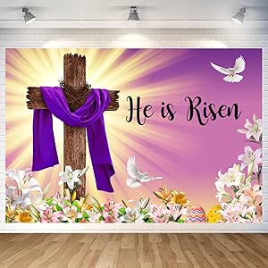 Amazon.com : Generic Church Backdrop Christian Backdrop Decorations for ...