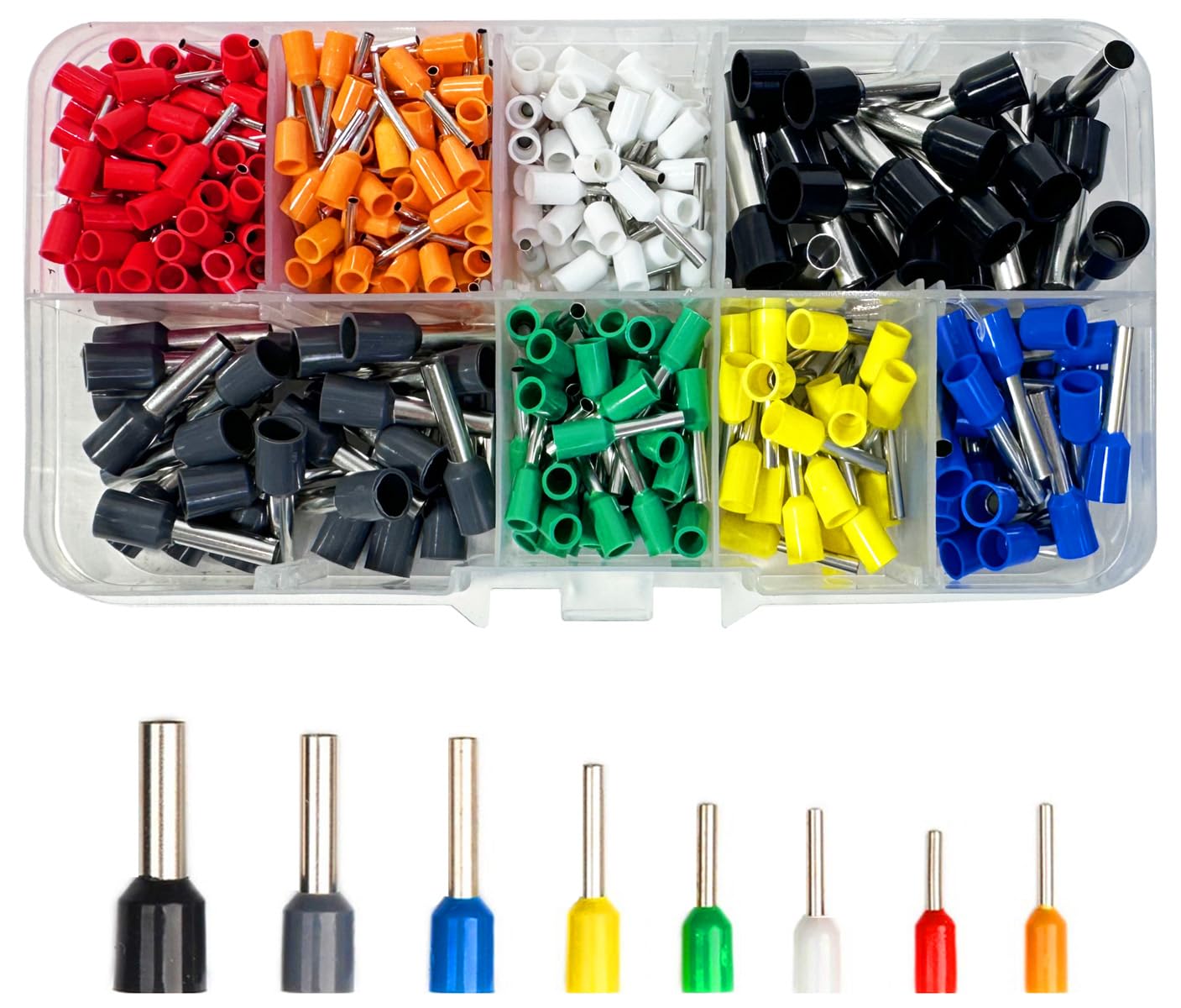 Hyamass 400Pcs Wire Ferrules Terminals Kit, AWG 22-10 Terminal ...