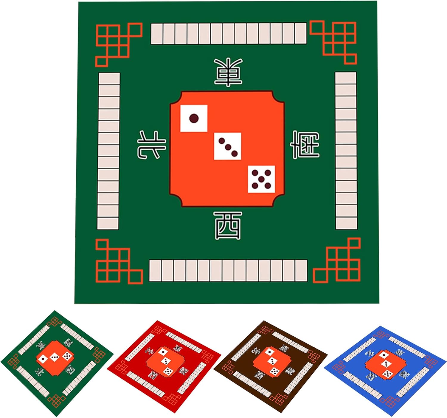 Amazon.com: Mahjong Table Mat, Designed for Poker, Mahjong, Dominoes, A ...