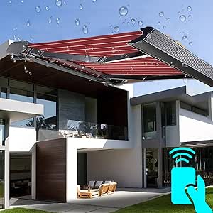 Amazon.com : Electric Retractable Awning, Motorized Sun Shade Shelter ...