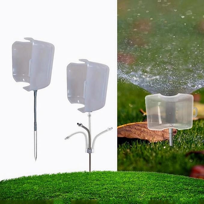 Amazon.com : 2pc Adjustable Sprinkler Shield, Splash Guard for Lawns ...